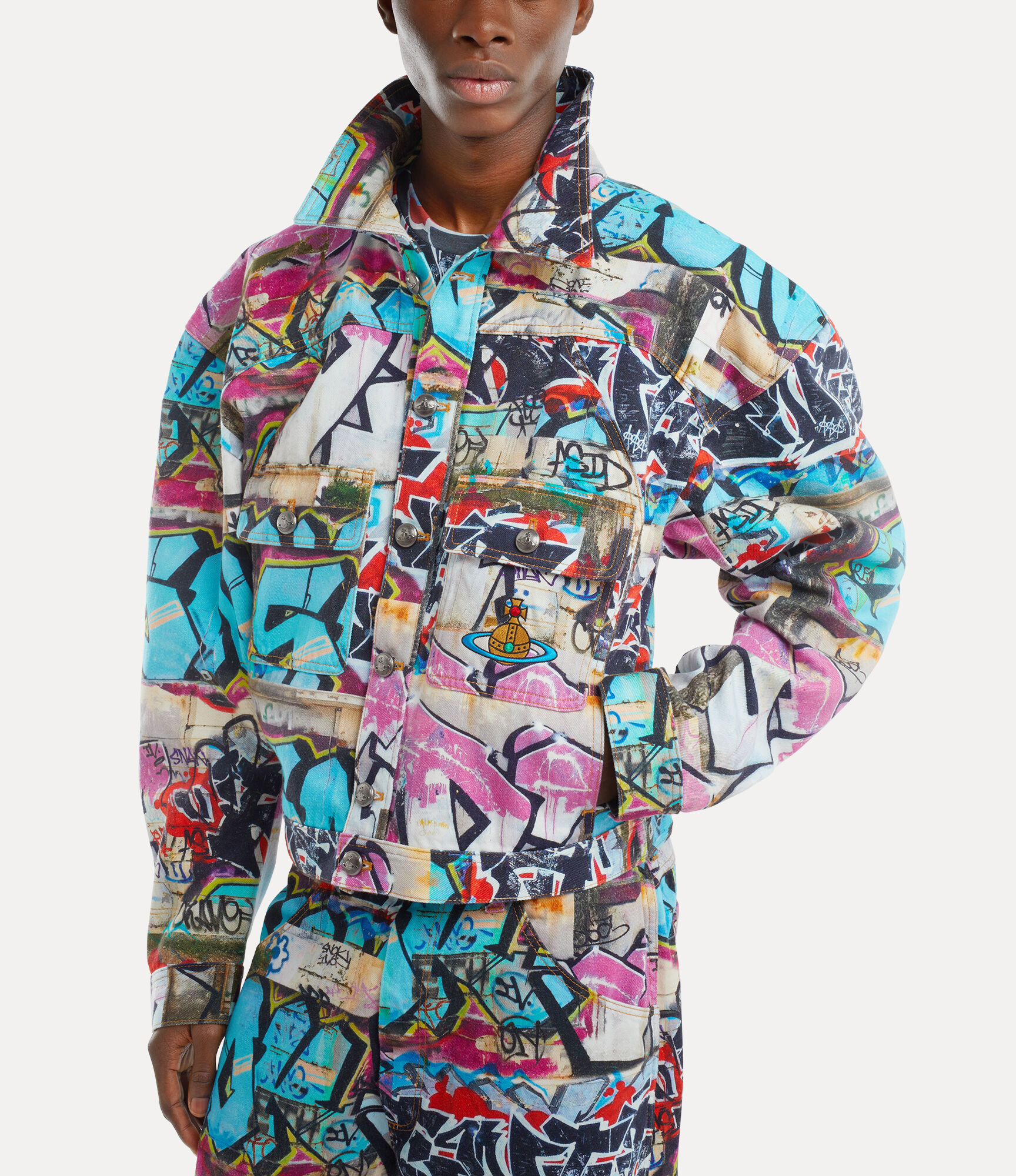 Denim Boxer Jacket in GRAFFITI | Vivienne Westwood®