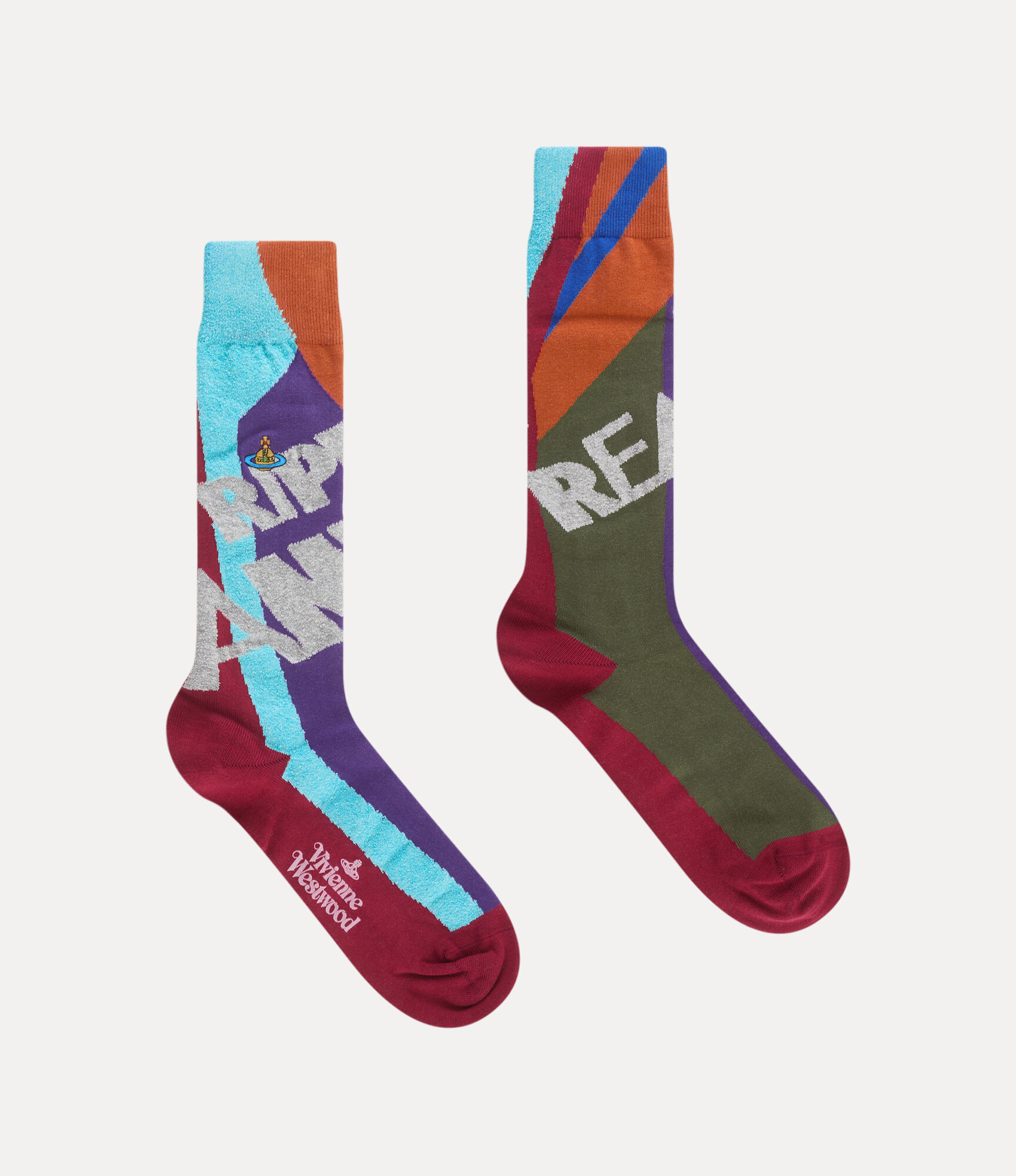 Ripped And Ready Sock in PURPLE | Vivienne Westwood®