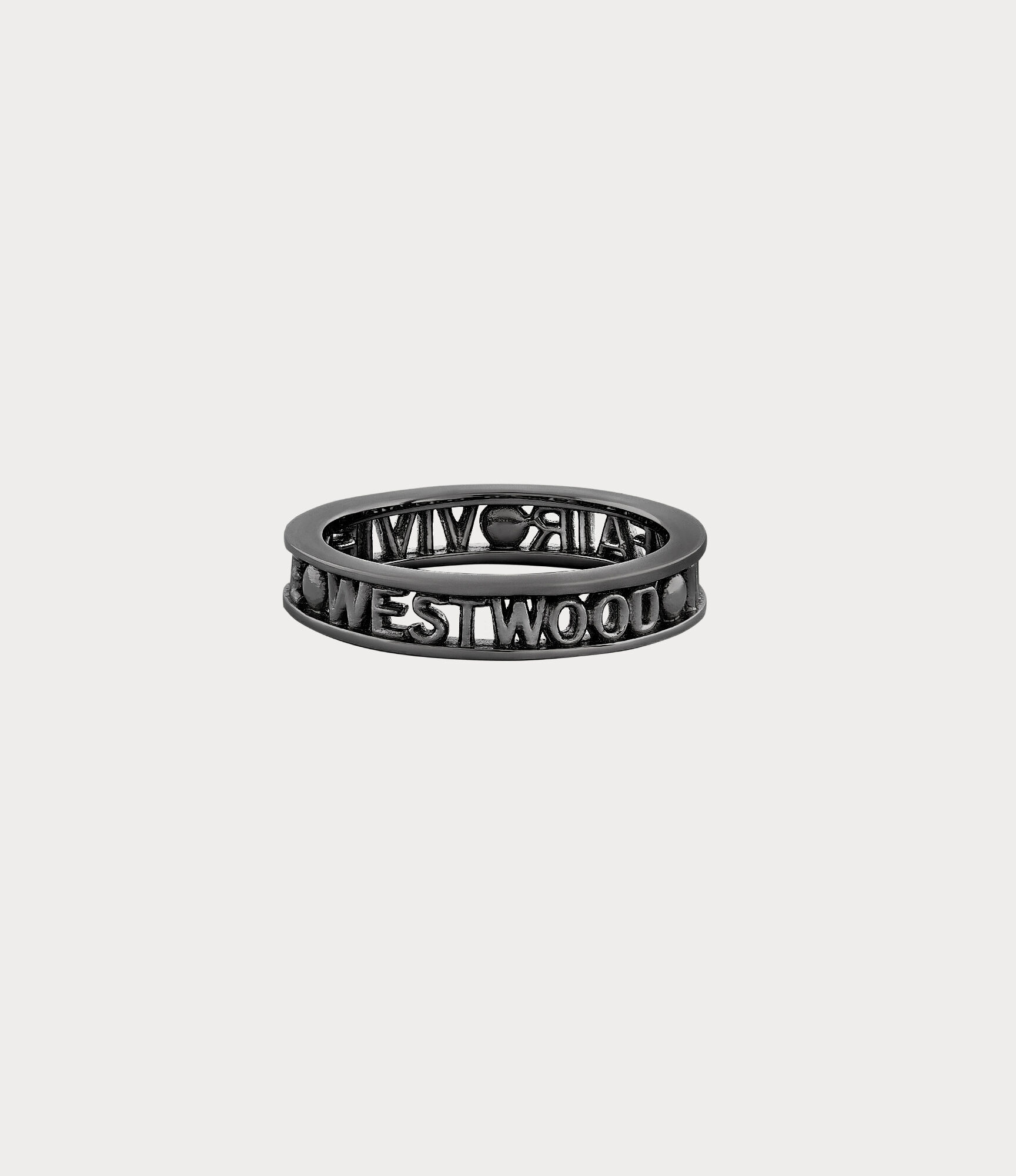 Westminster Ring in RUTHENIUM-925- | Vivienne Westwood®