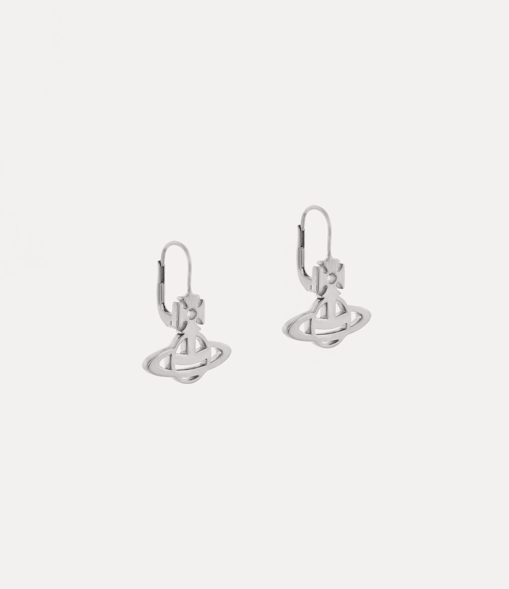 Lucy Drop Earrings in PLATINUM- | Vivienne Westwood®