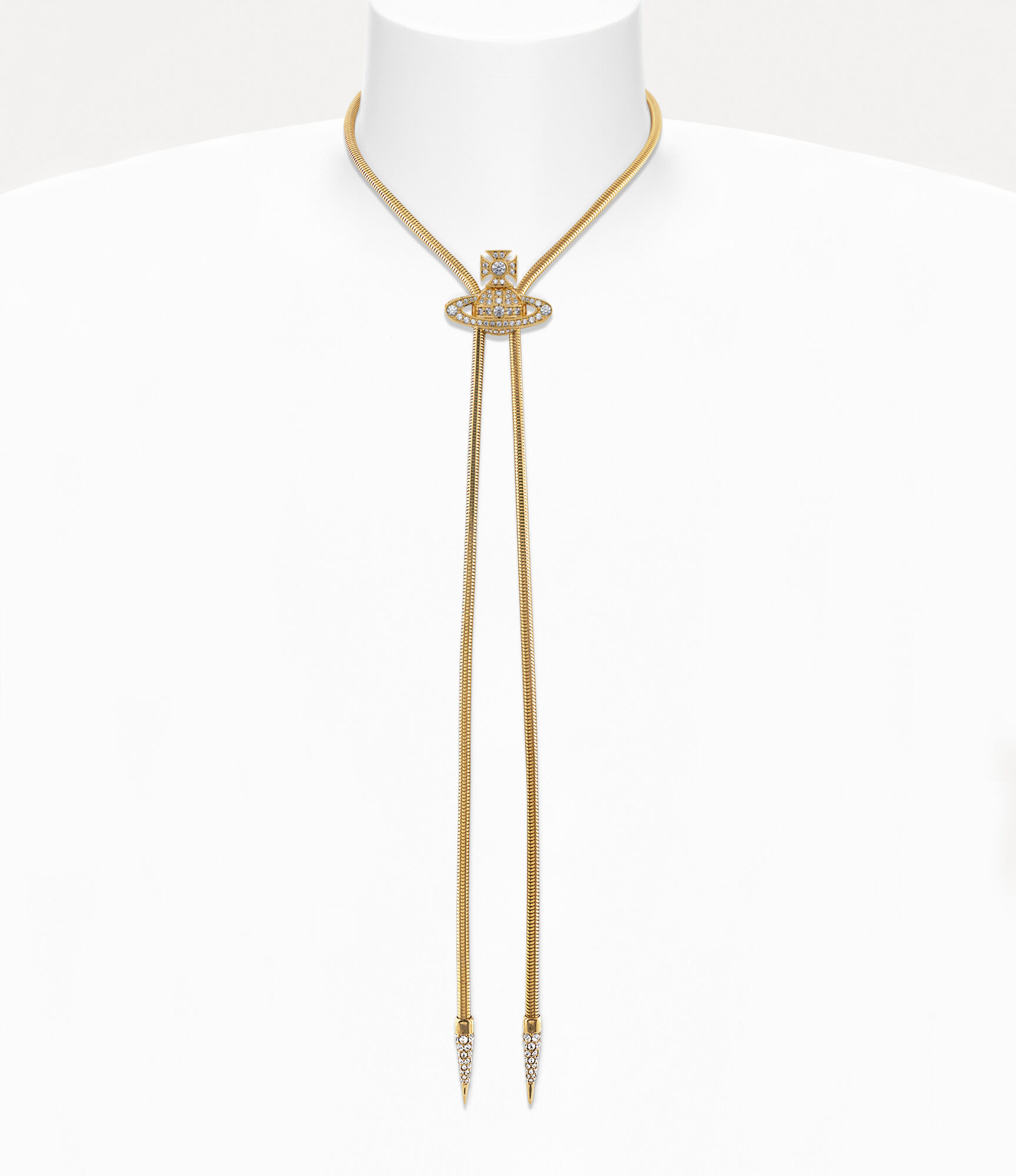 Bolo Tie in GOLD-WHITE-Crystal | Vivienne Westwood®