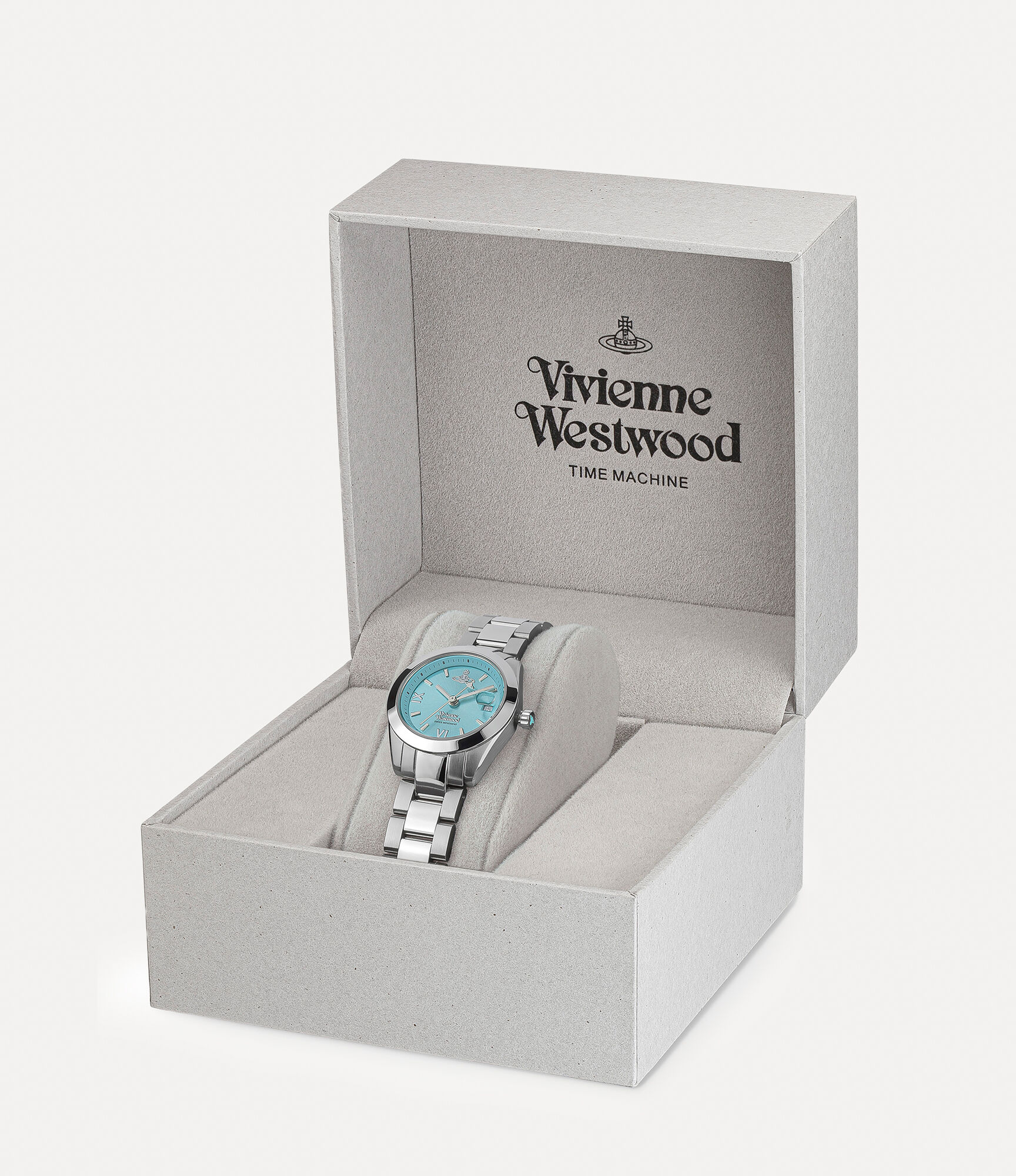 Fenchurch Watch in SILVER-TURQUOISE | Vivienne Westwood®