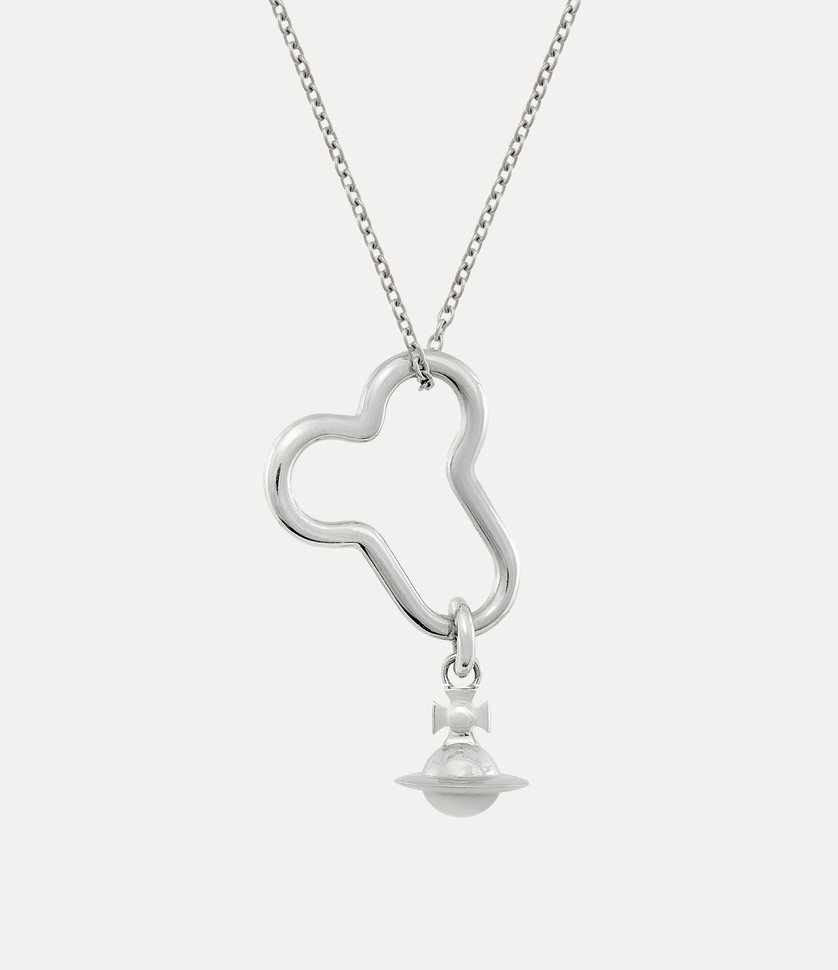 Man. Chuck Pendant Necklace in PLATINUM- | Vivienne Westwood®