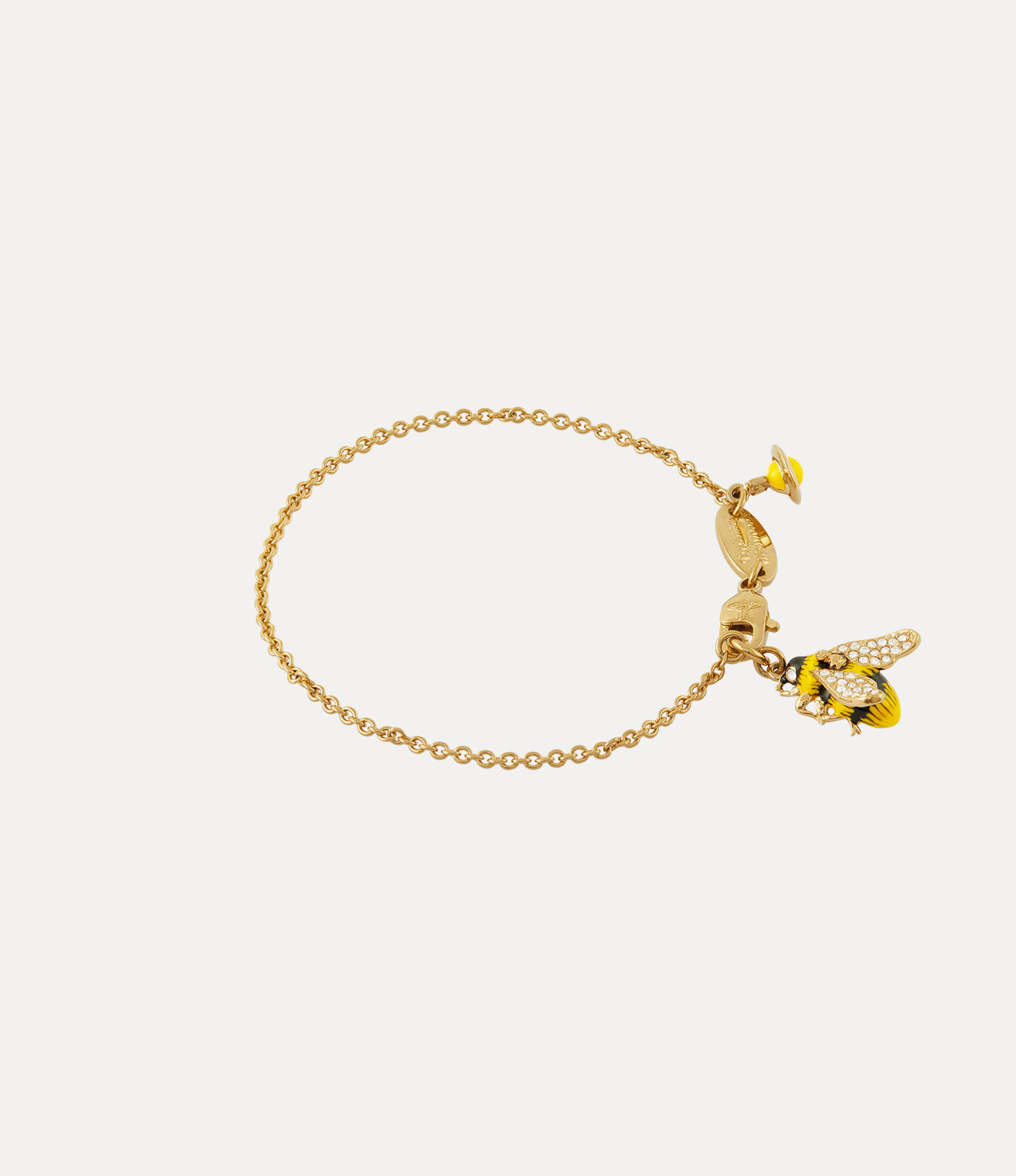 Bumble Bee Bracelet（金色/白色水晶/黑色/黄色珐琅） | Vivienne Westwood®