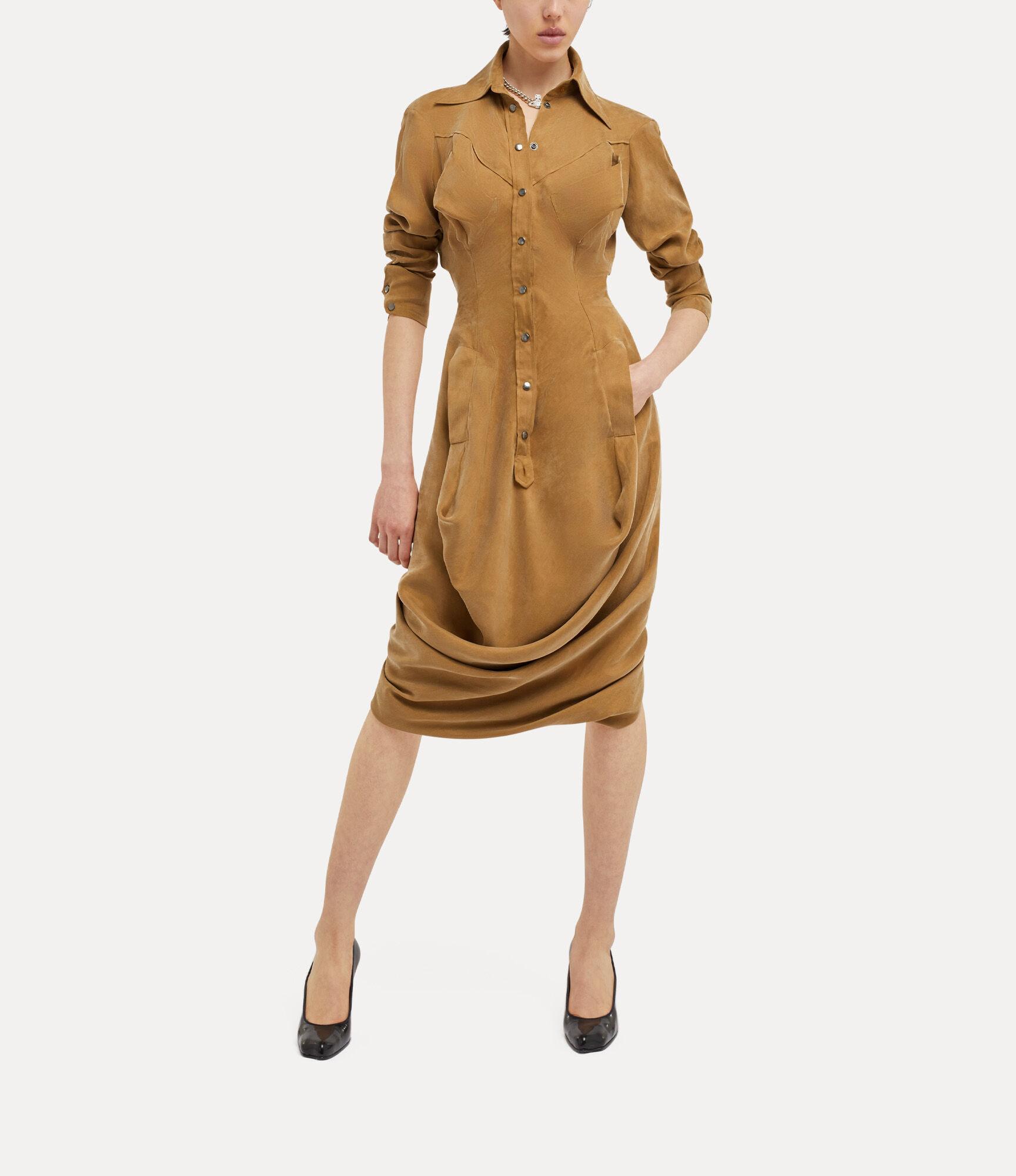 Fire Dress in CAMEL | Vivienne Westwood®