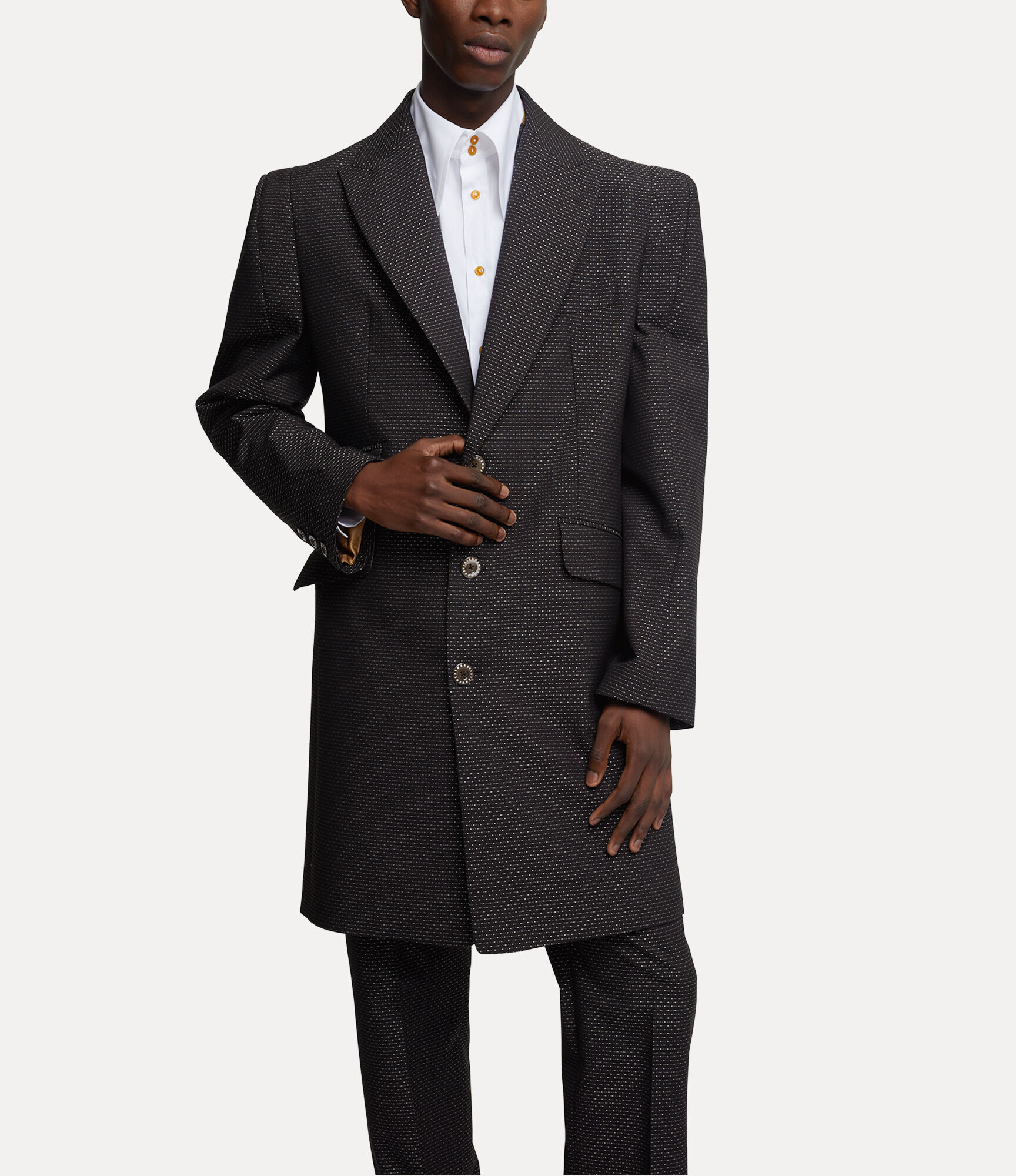 Alien Three Button Coat in BLACK | Vivienne Westwood®