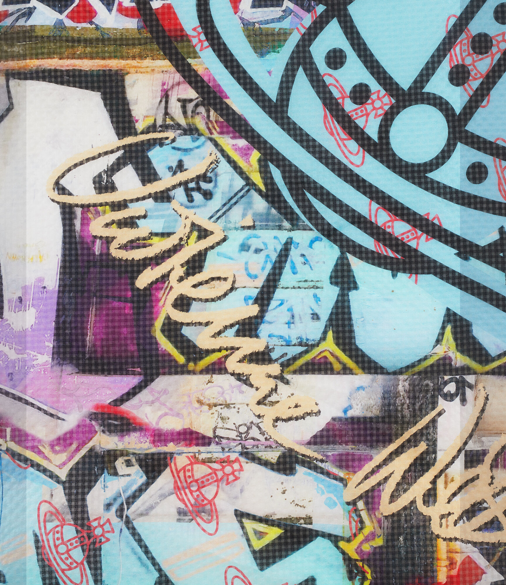 Graffiti Bandana in TURQUOISE | Vivienne Westwood®