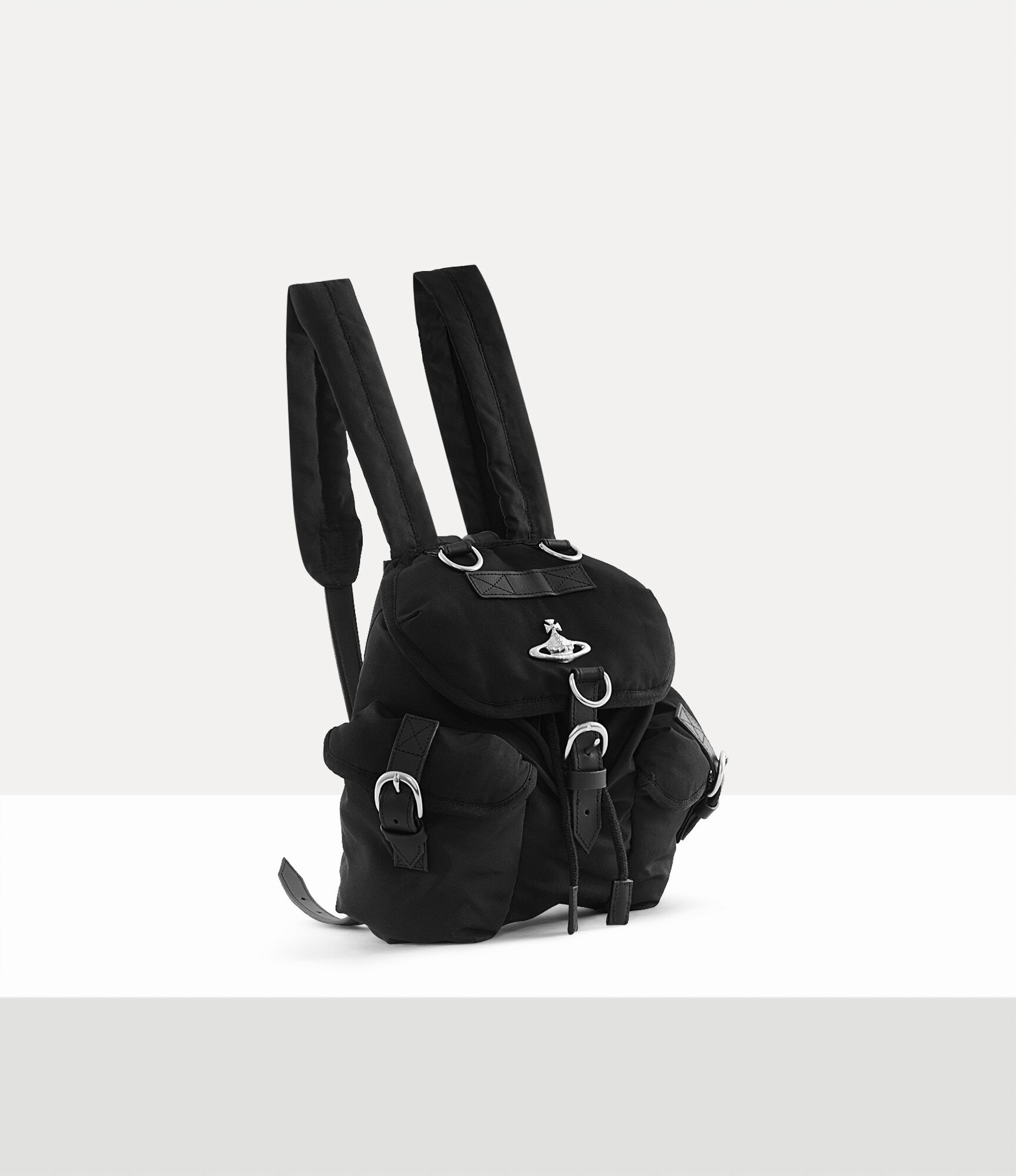 Highland Small Backpack in BLACK-SILVER-HW | Vivienne Westwood®