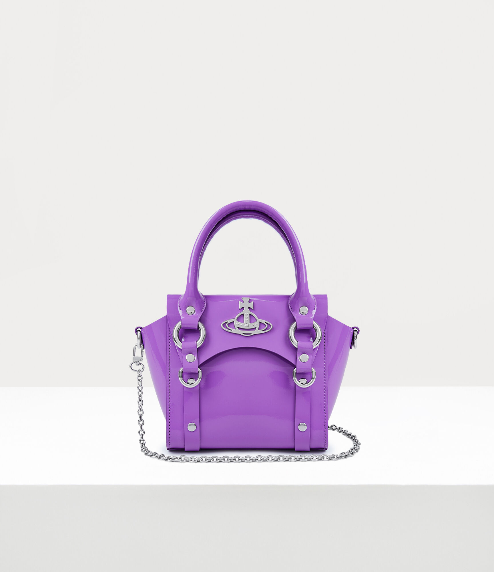 Betty Mini Handbag With Chain in PURPLE | Vivienne Westwood®