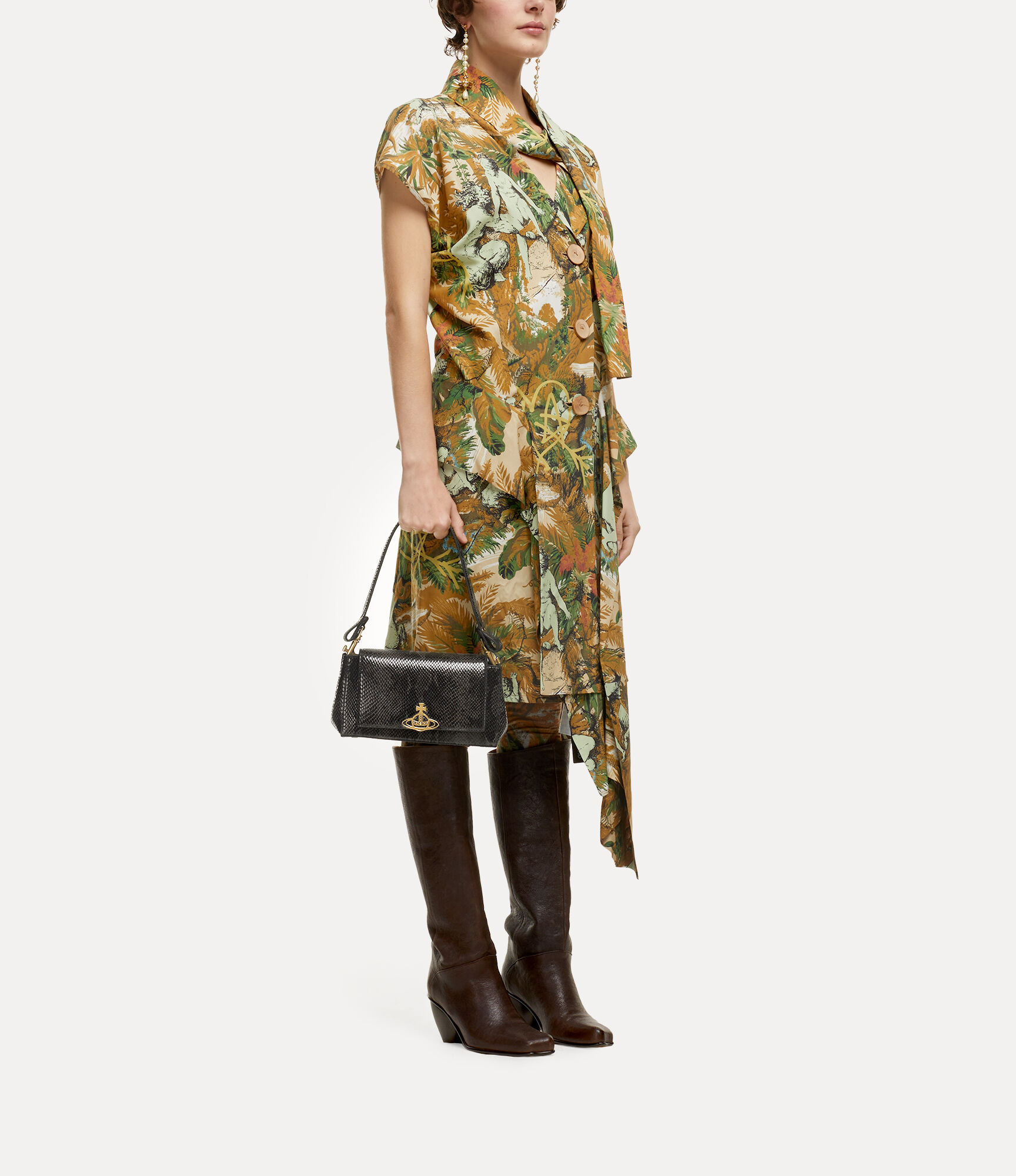 Medium Hazel Handbag in BLACK | Vivienne Westwood®