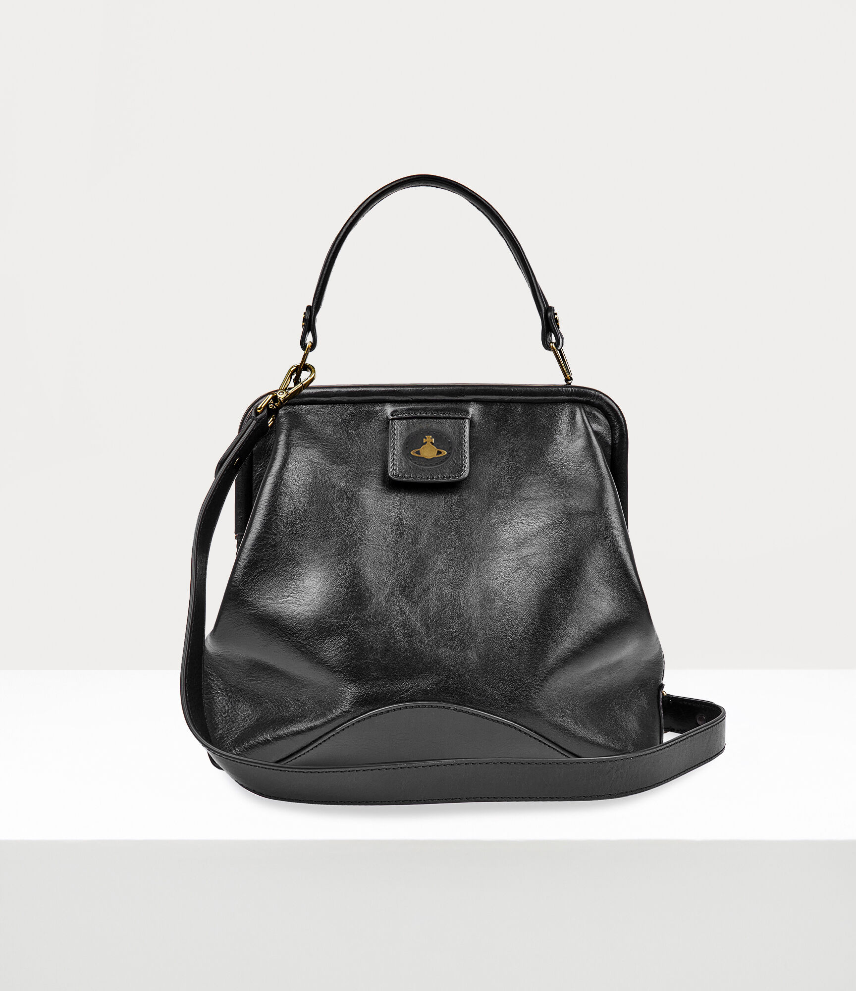 Abbey Frame Handbag in BLACK | Vivienne Westwood®