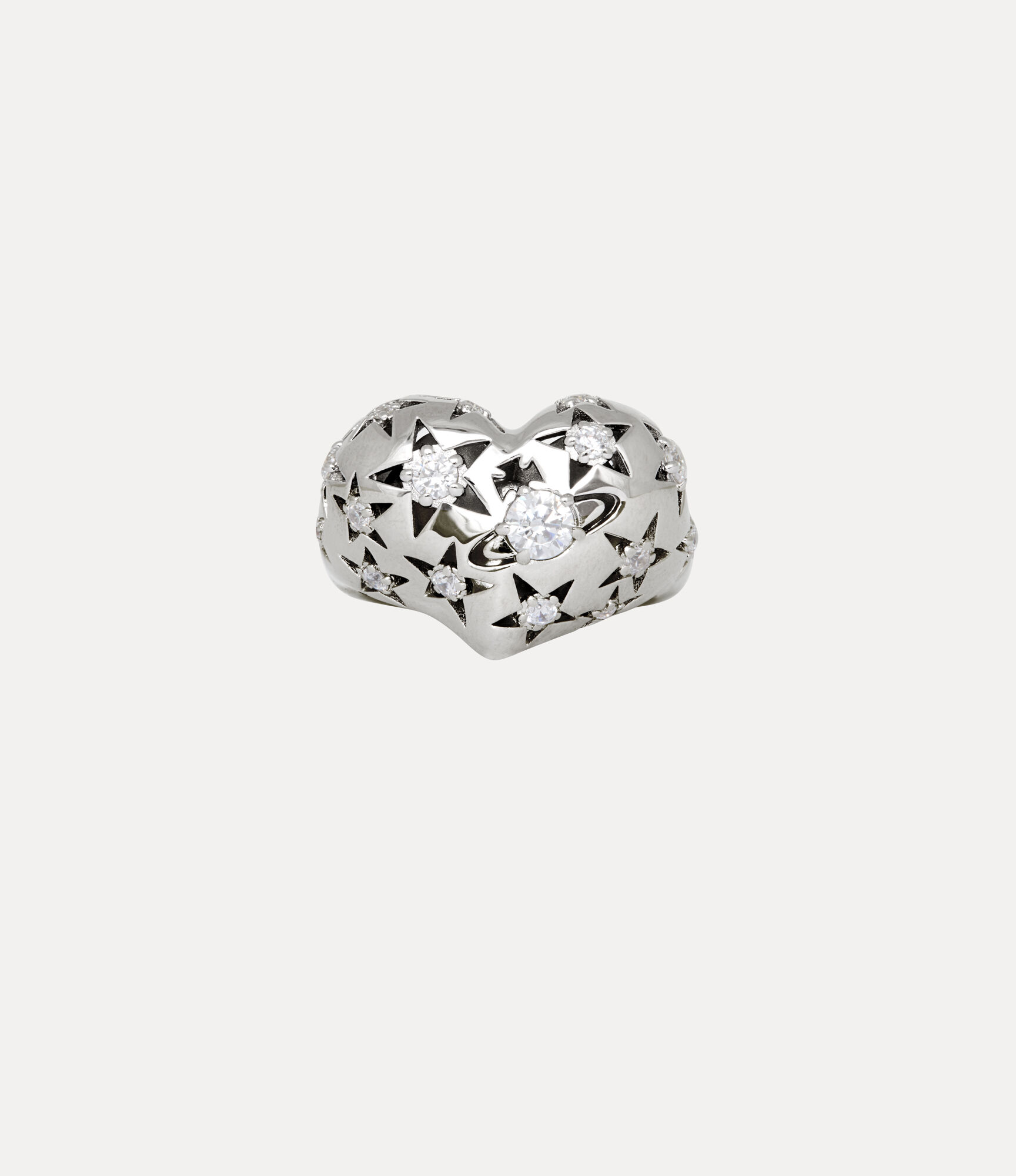 Lee Ring in PLATINUM-WHITE-CZ | Vivienne Westwood®