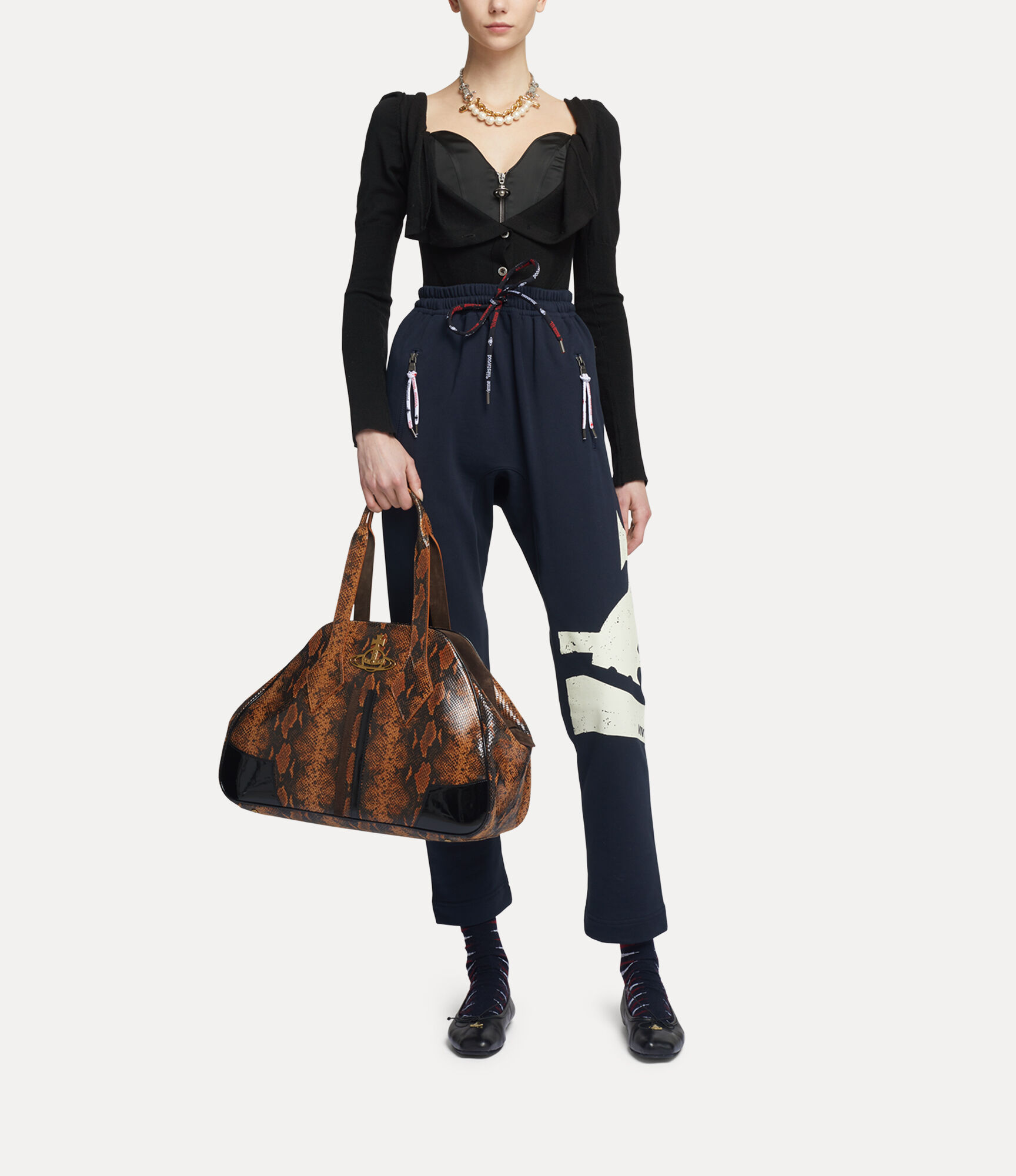 Bea Corset Cardigan in BLACK | Vivienne Westwood®