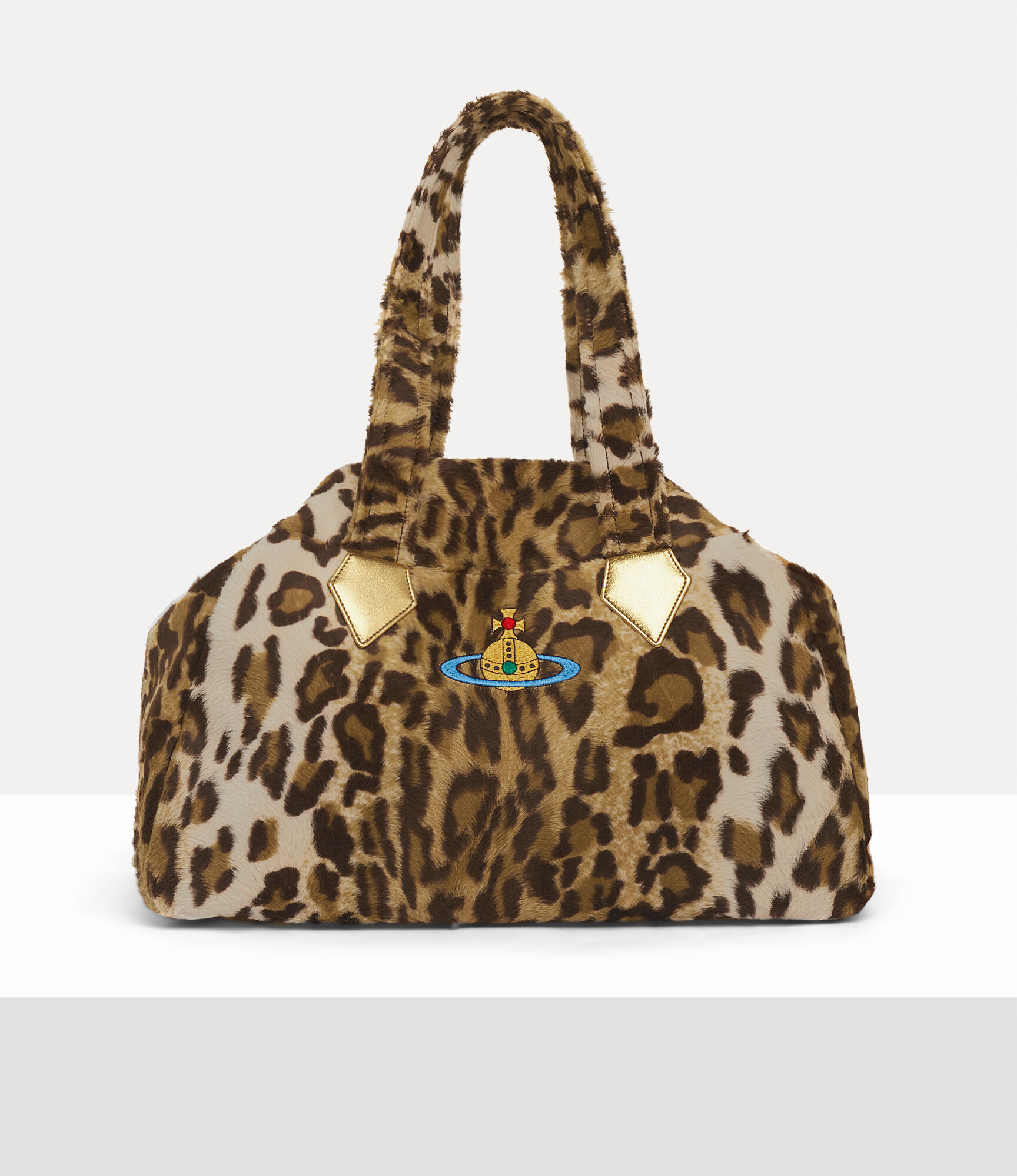 Yasmine Large Archive Handbag in LEOPARD | Vivienne Westwood®