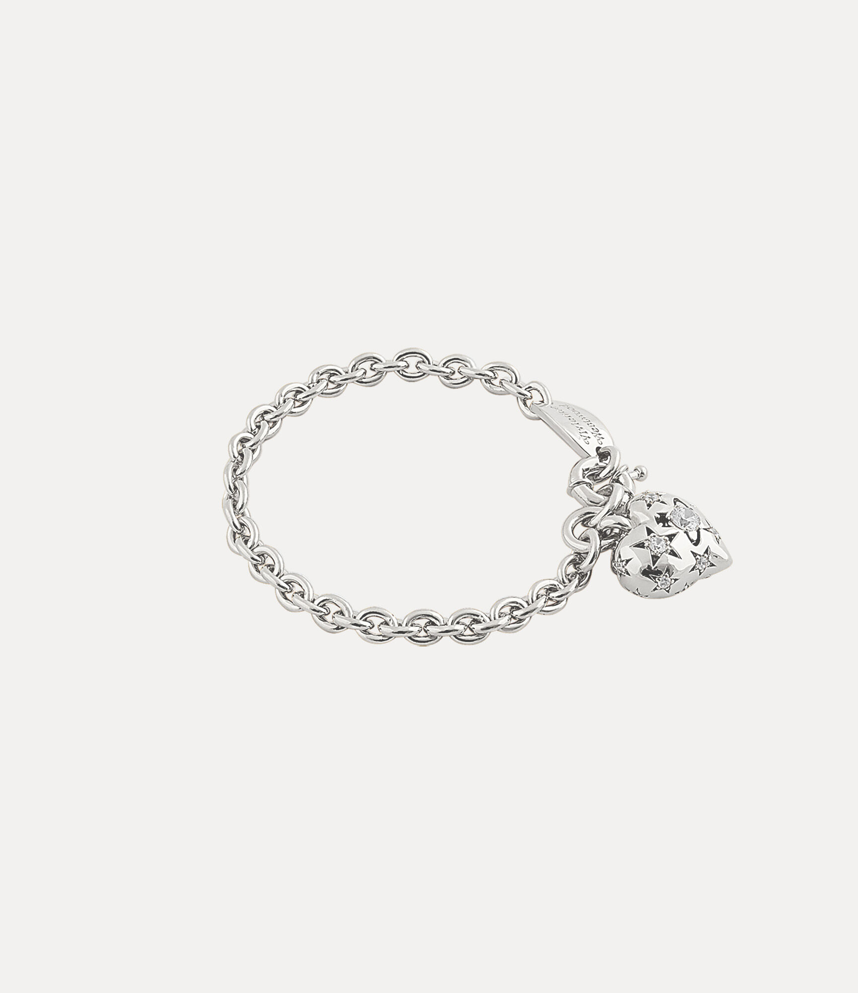 Lee Bracelet in PLATINUM-WHITE-CZ | Vivienne Westwood®