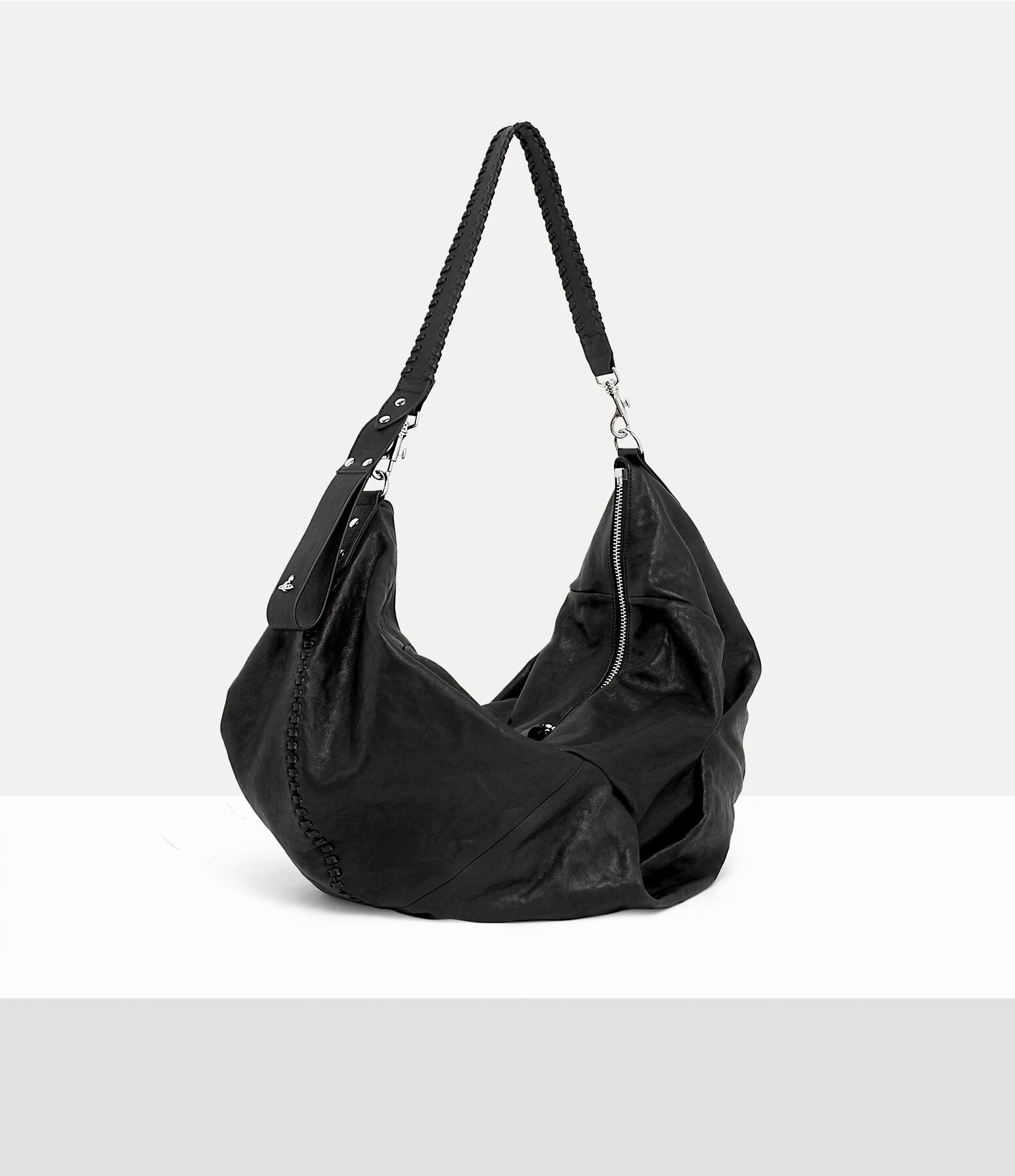 Agnes Large Shoulder Bag in BLACK | Vivienne Westwood®