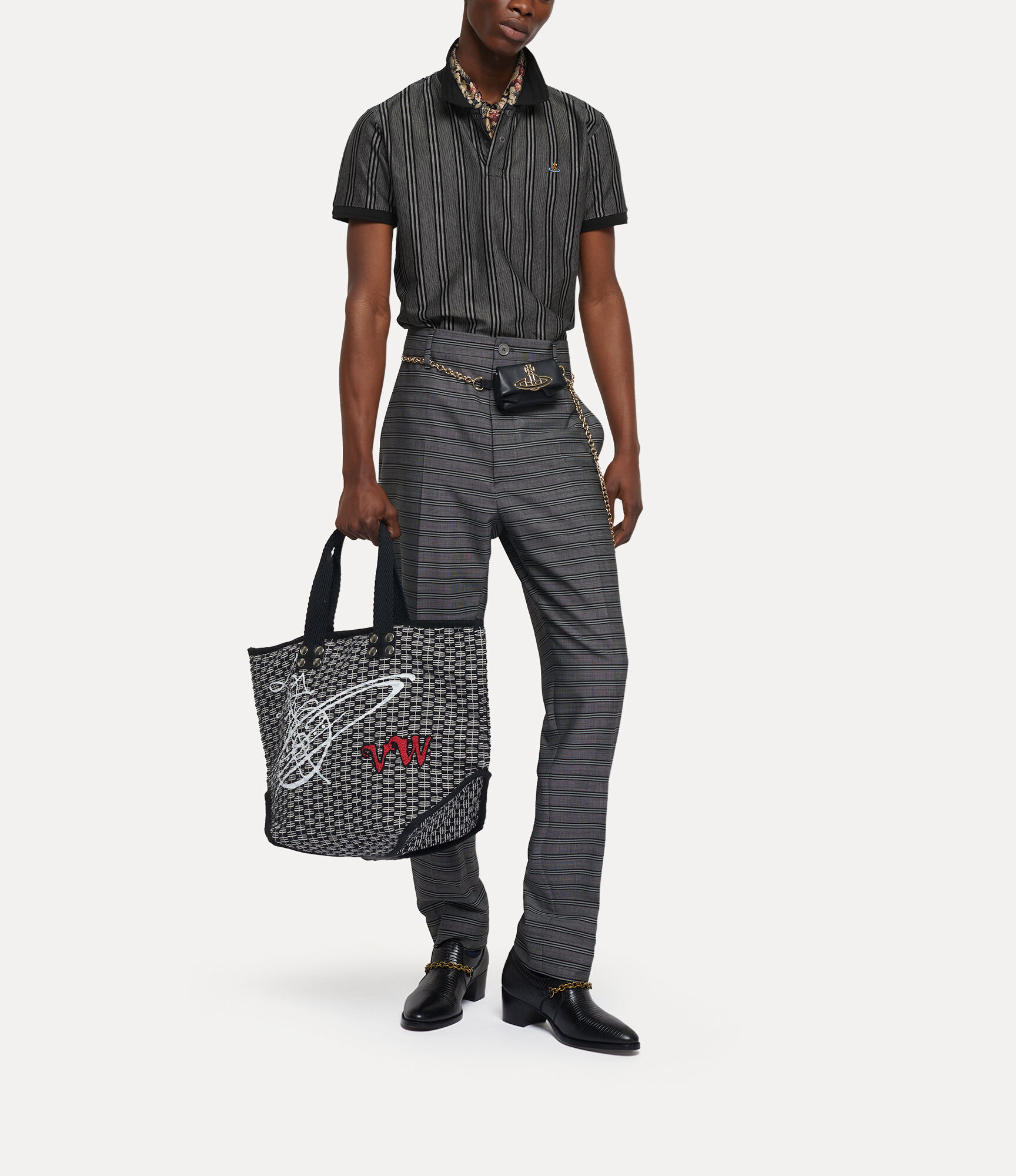 Classic polo in BLACK-WHITE | Vivienne Westwood®