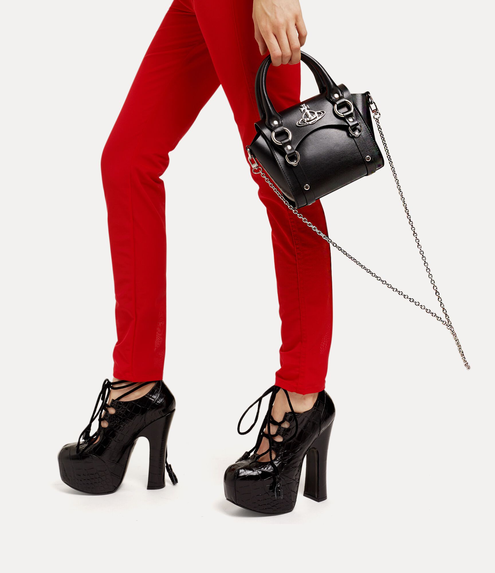 Betty Mini Handbag With Chain in BLACK | Vivienne Westwood®