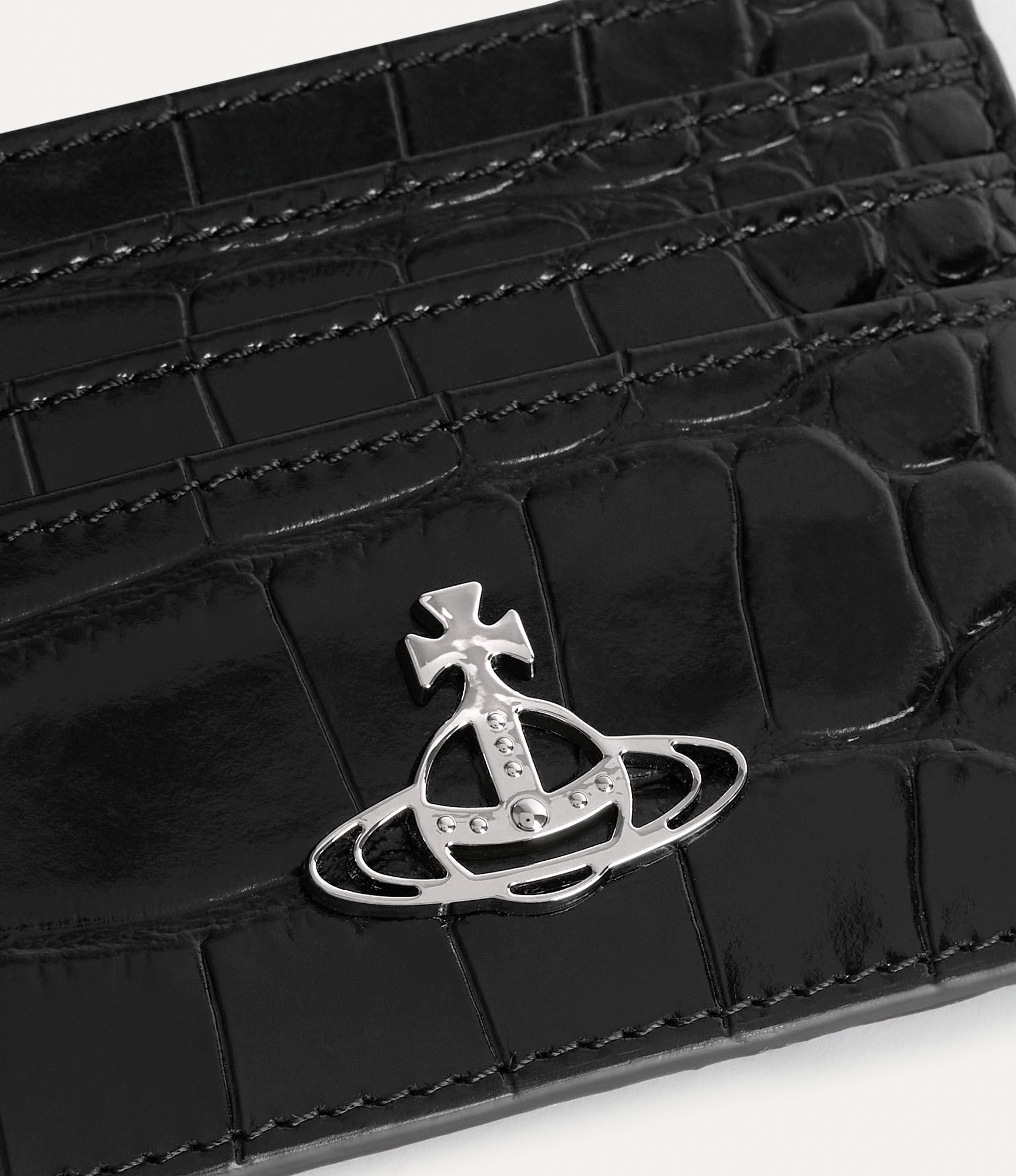 Flat Card Holder in BLACK | Vivienne Westwood®