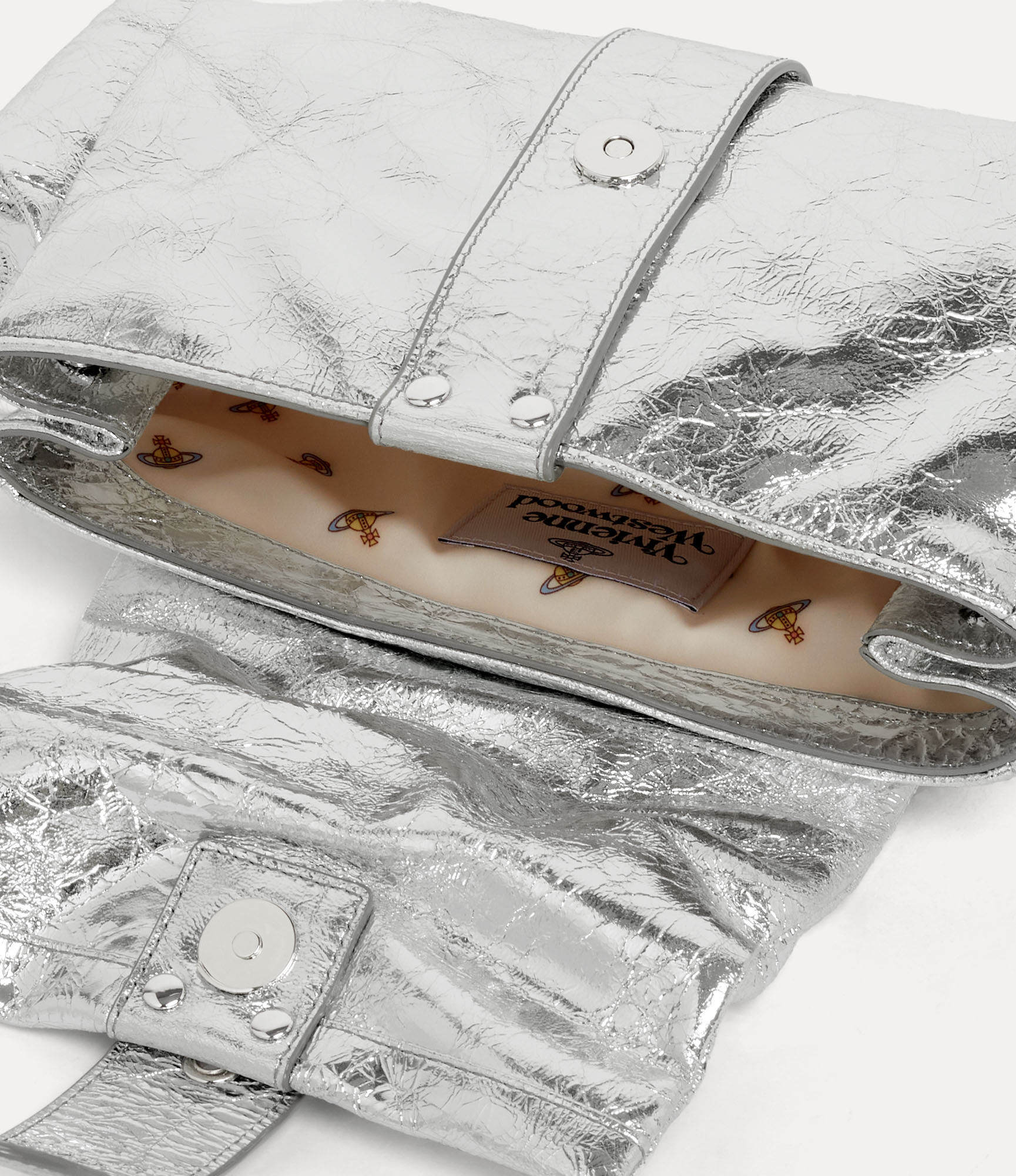 Hazel Frame Shoulder Bag in SILVER | Vivienne Westwood®