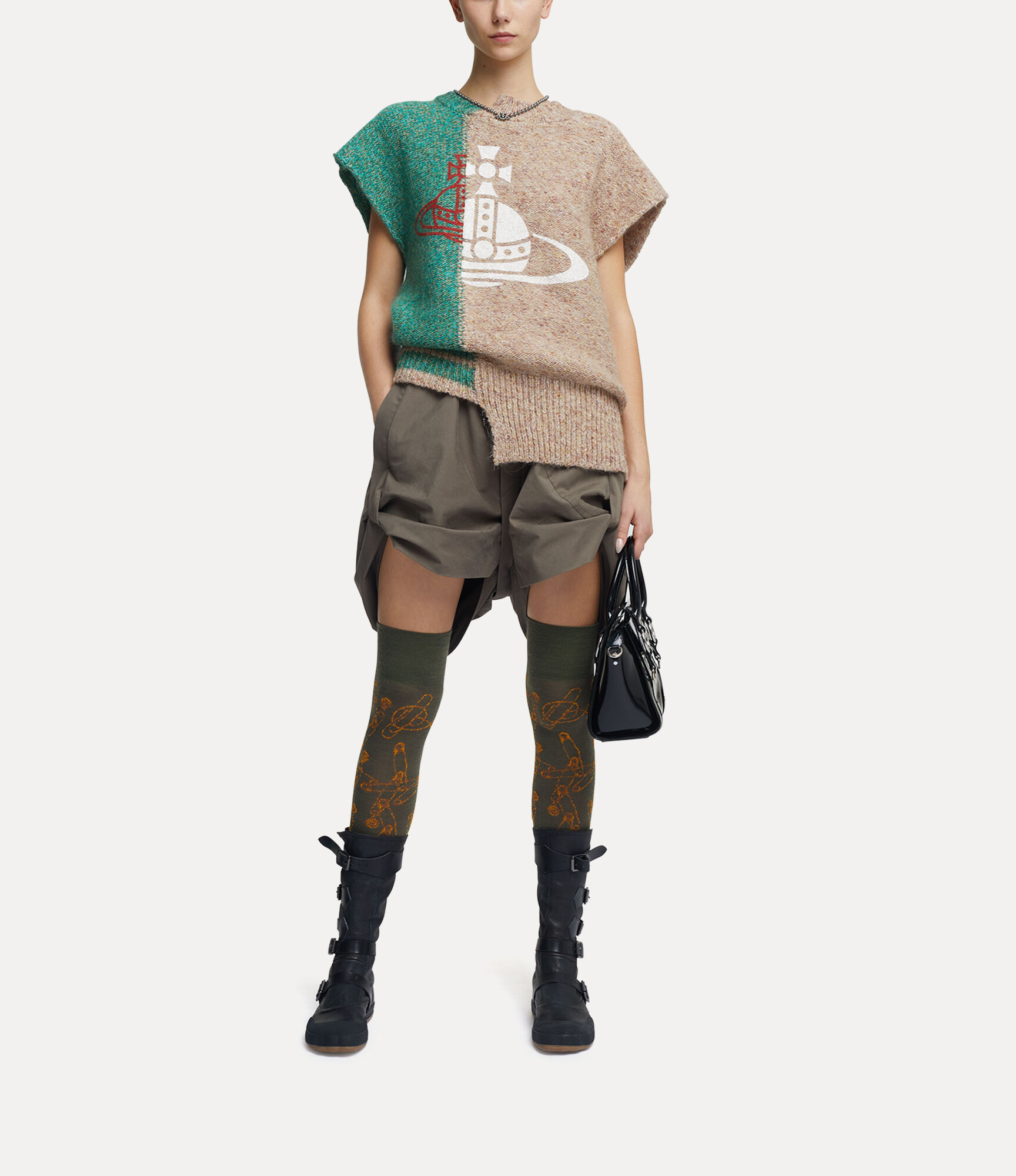 Half & Half Vest in MULTI | Vivienne Westwood®