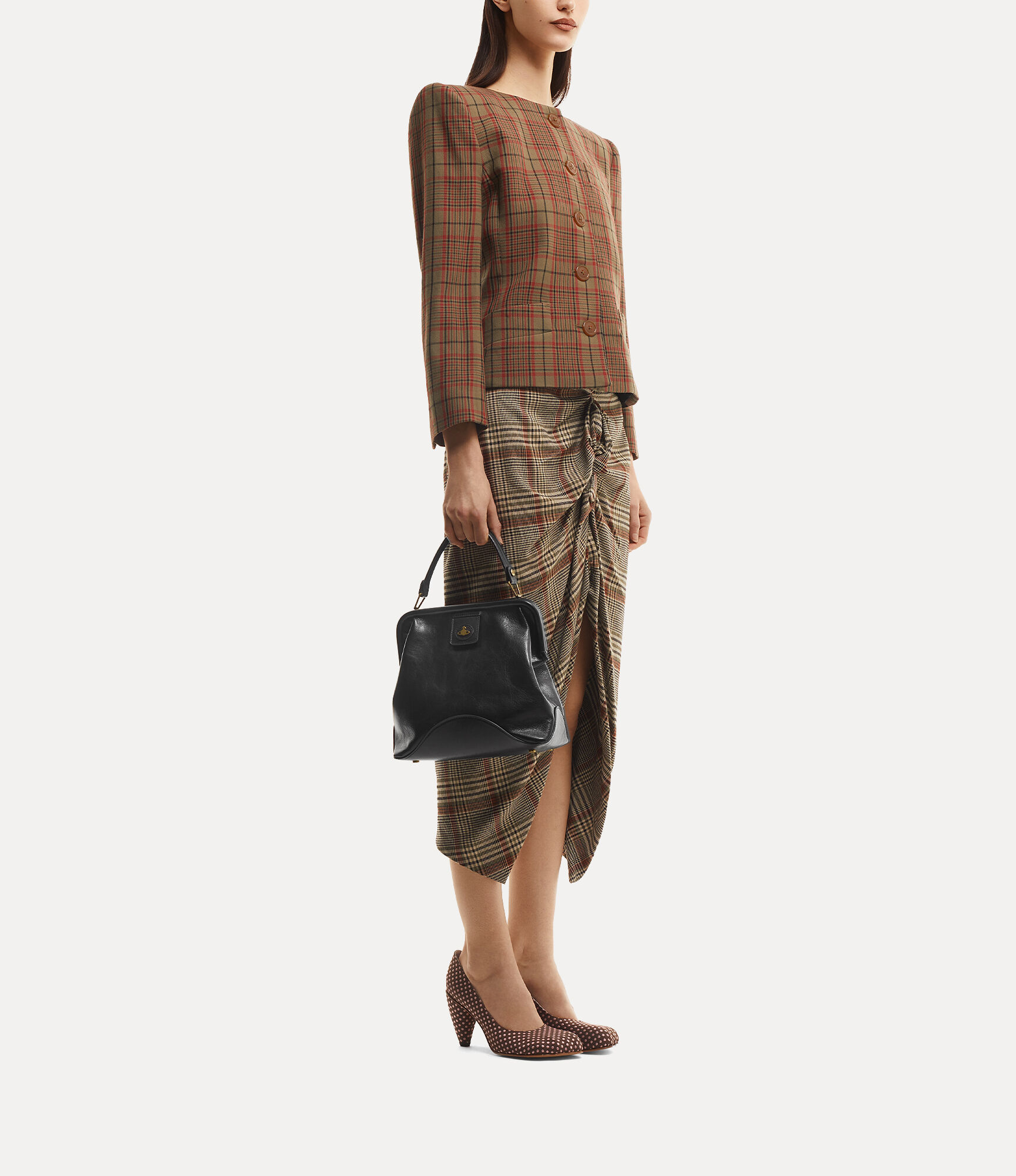 Abbey Frame Handbag in BLACK | Vivienne Westwood®