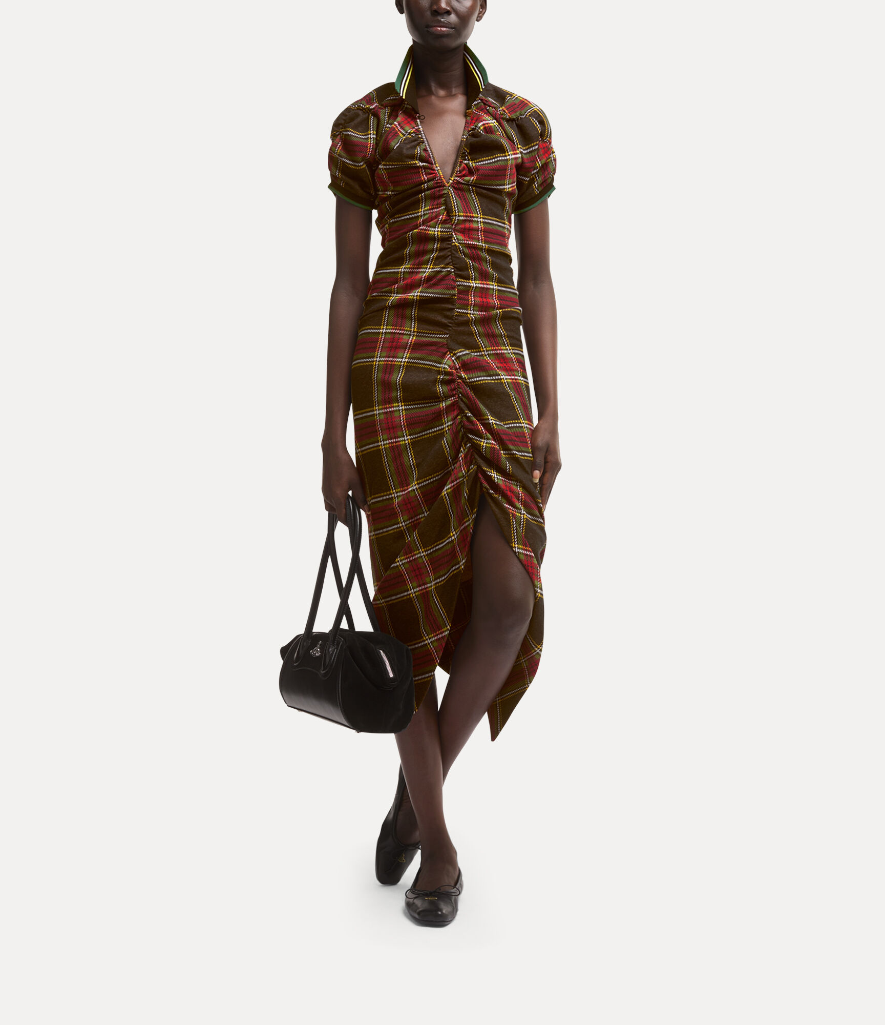 Pulling Dress in RED-GREEN | Vivienne Westwood®