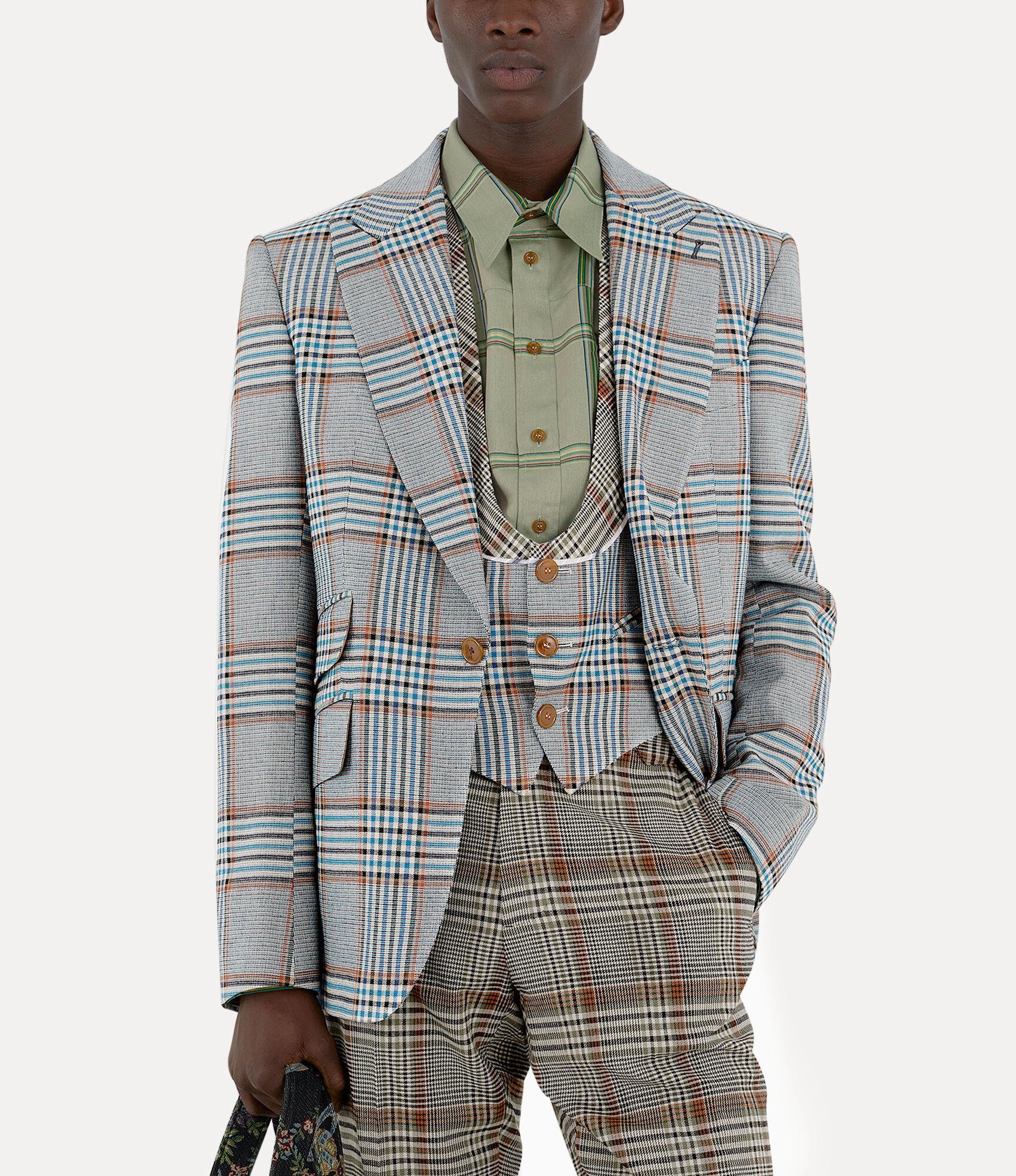 One Button Jacket in BLUE- | Vivienne Westwood®