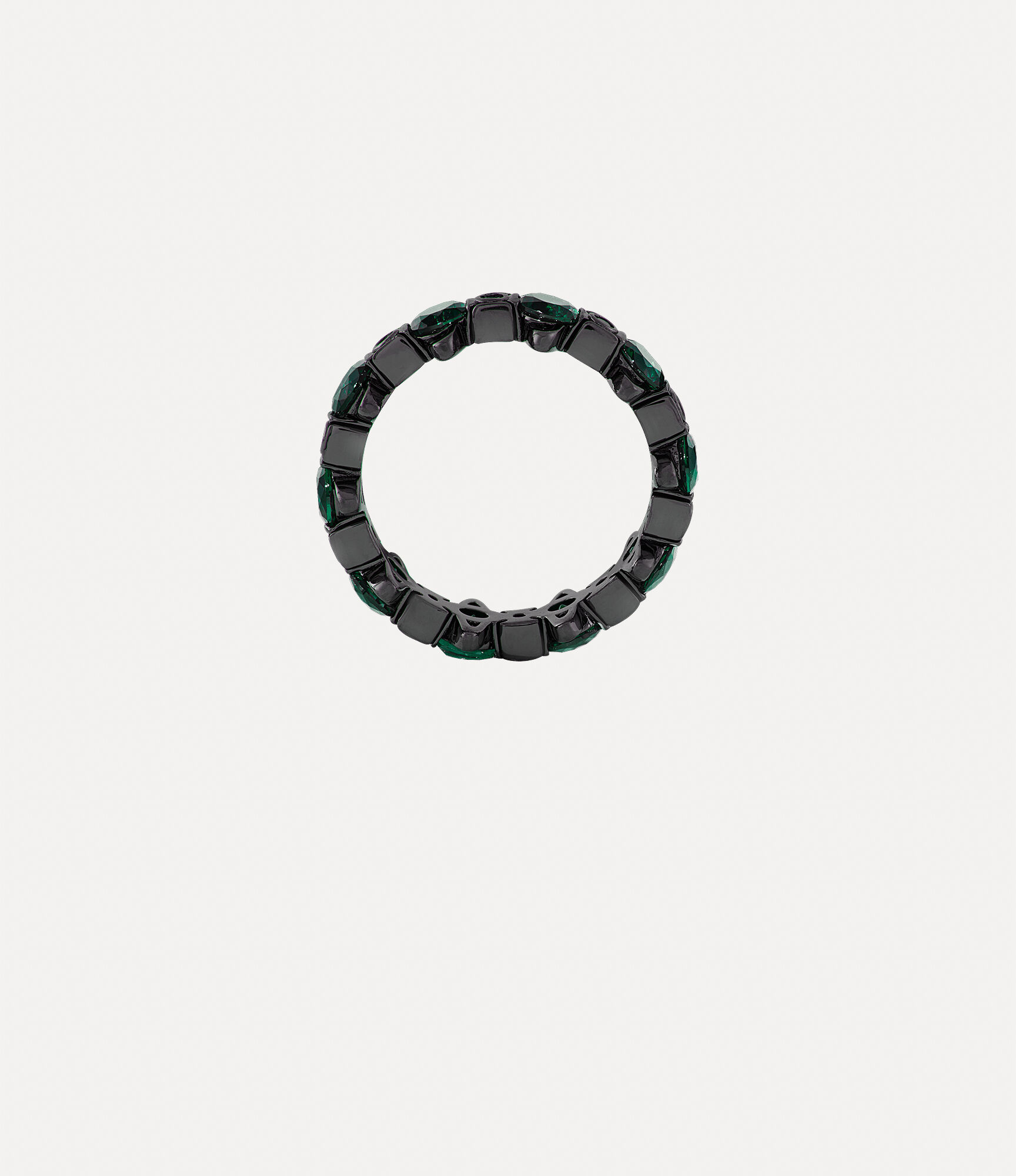 Warwick Ring in RUTHENIUM-EMERALD-CZ | Vivienne Westwood®