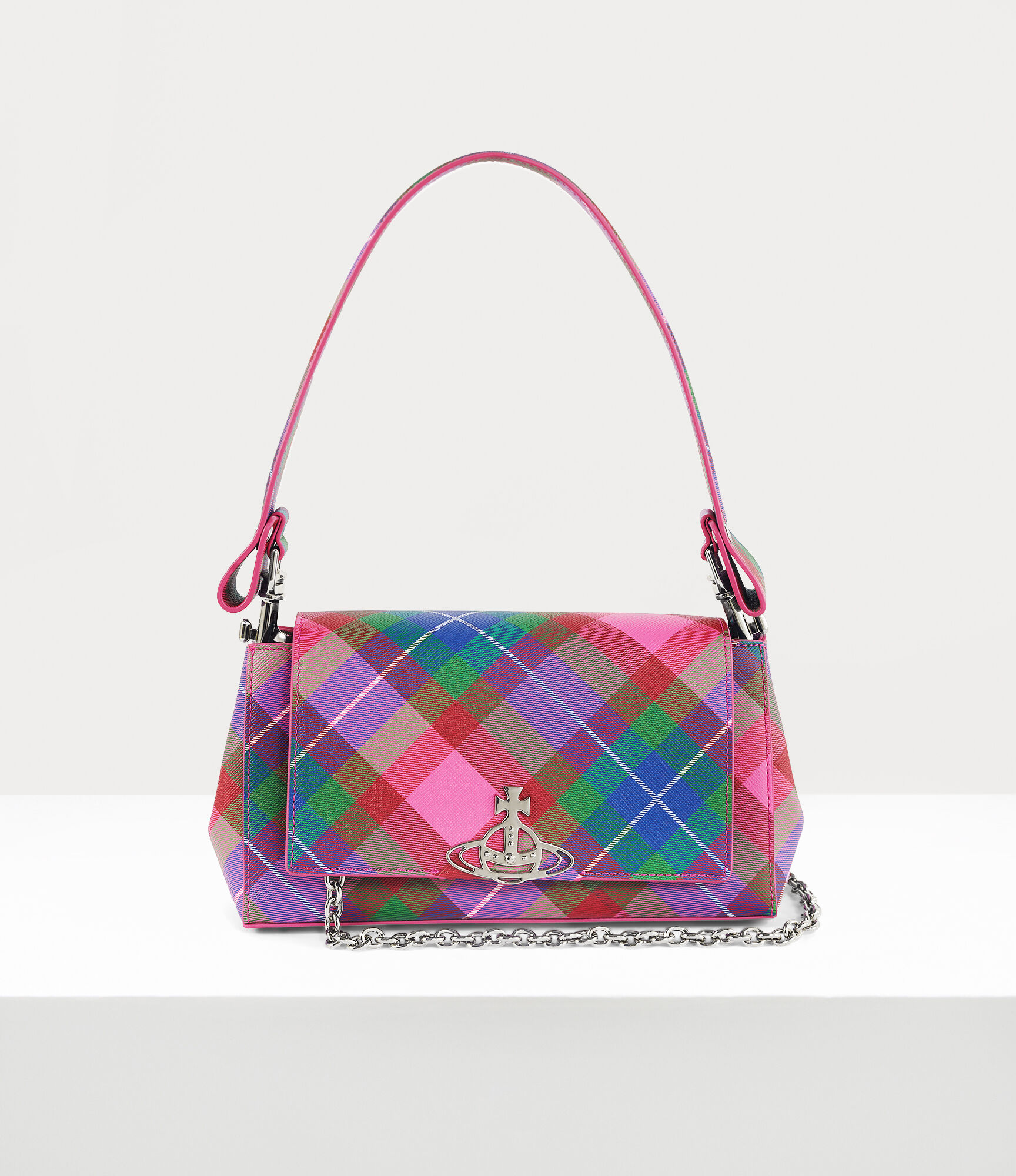 Medium Hazel Handbag in CANDY-TARTAN | Vivienne Westwood®