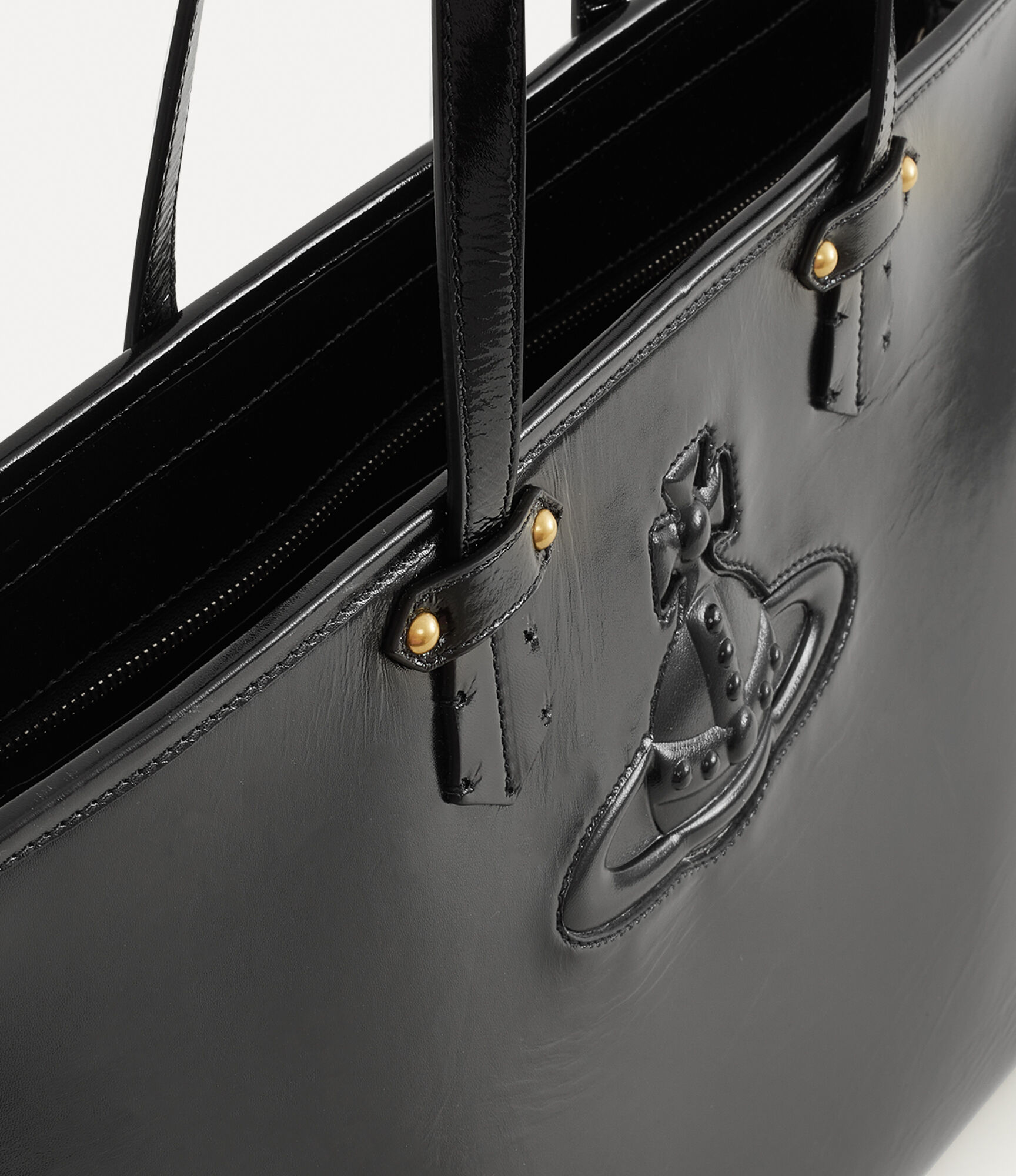 Colette Tote Bag in BLACK-INJ-ORB | Vivienne Westwood®