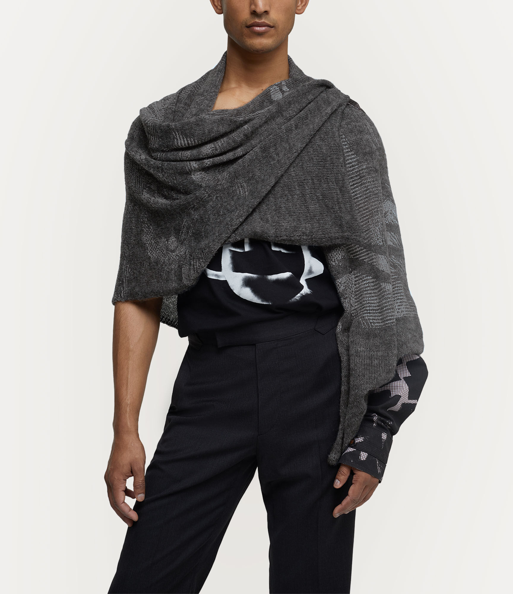 Hi-Vis Poncho Scarf in REFLECTIVE-GREY | Vivienne Westwood®