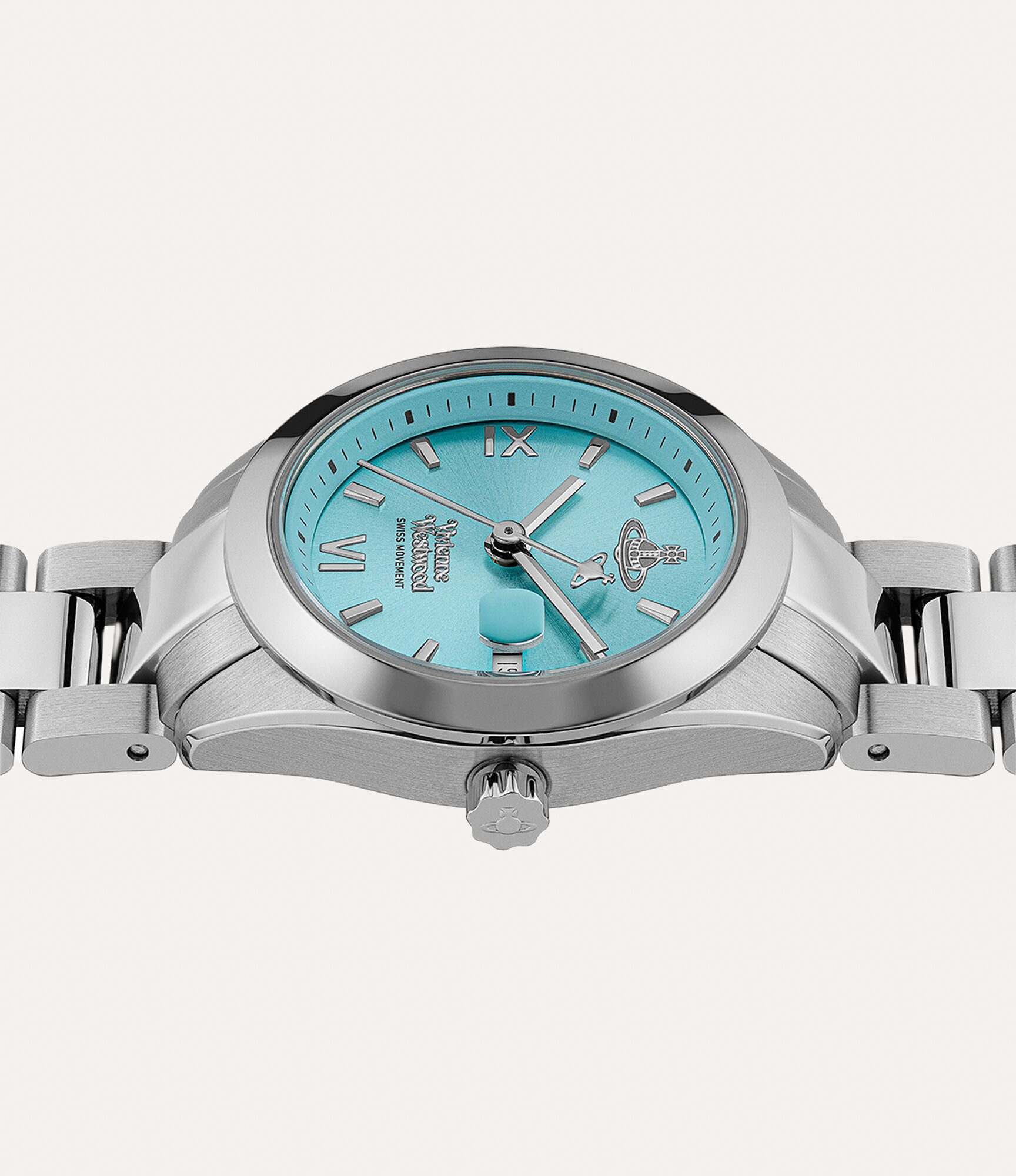 Fenchurch Watch in SILVER-TURQUOISE | Vivienne Westwood®