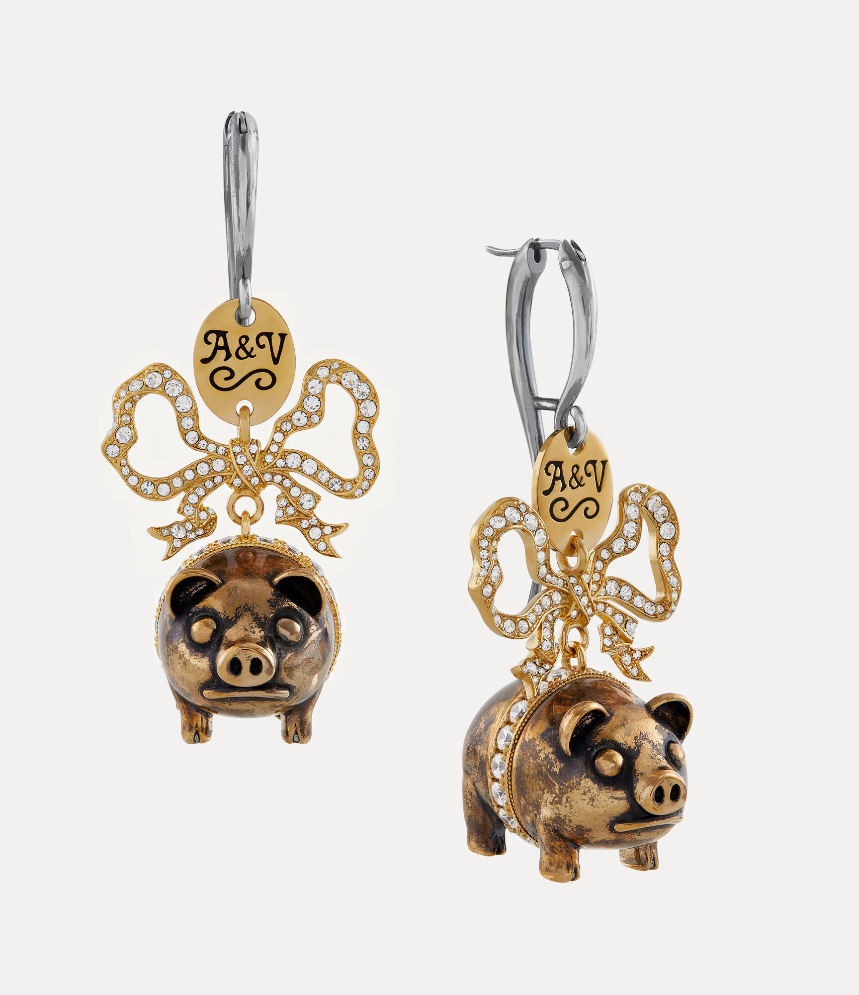 Alexina Earrings in OXI-SILVER-OXI-BRASS-GOLD-BLACK-Patina-WHITE ...