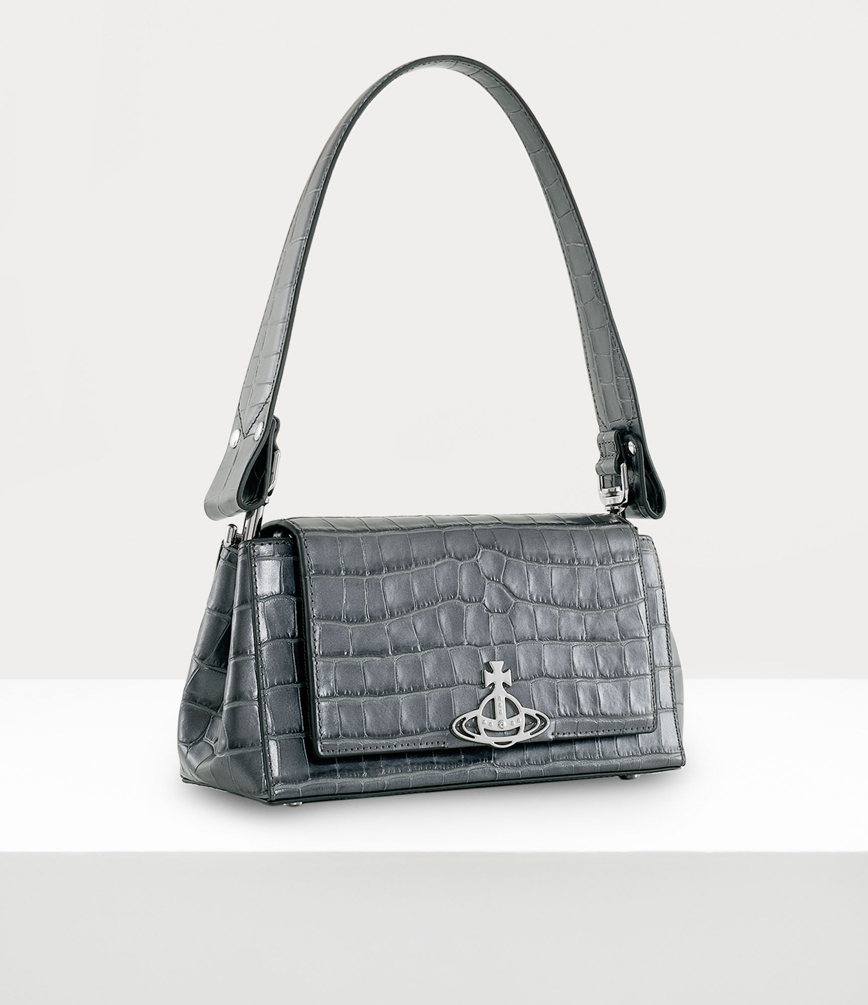 Medium Hazel Handbag in ANTHRACITE | Vivienne Westwood®