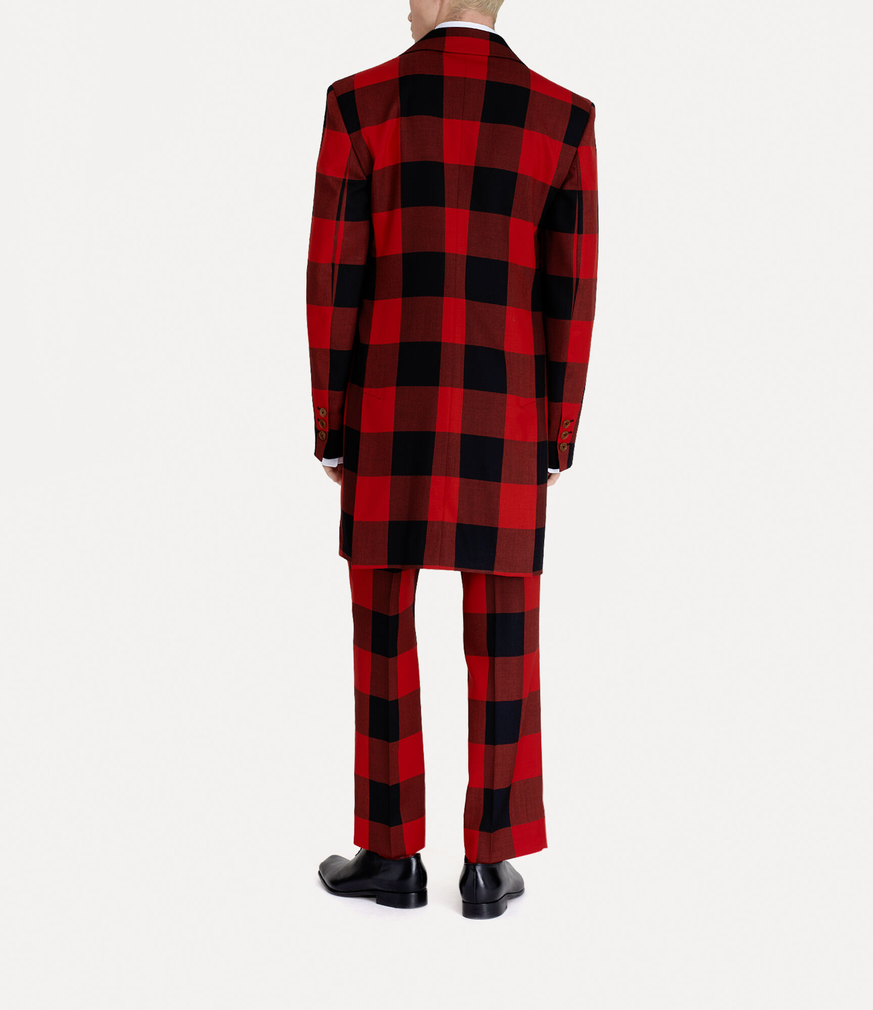 Three Button Jacket in RED-BLACK | Vivienne Westwood®