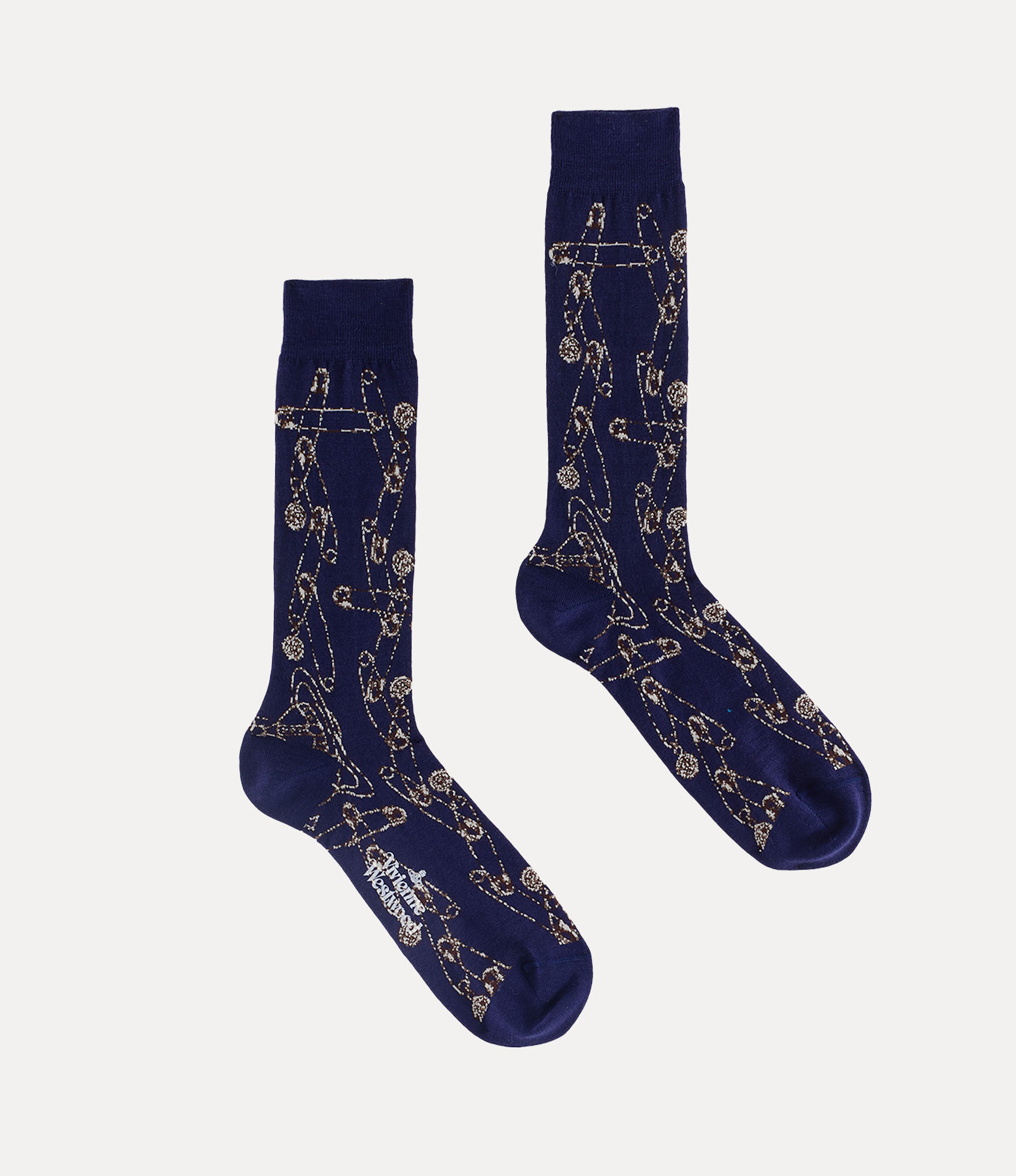 Safety Pin Sock in NAVY-BLUE | Vivienne Westwood®