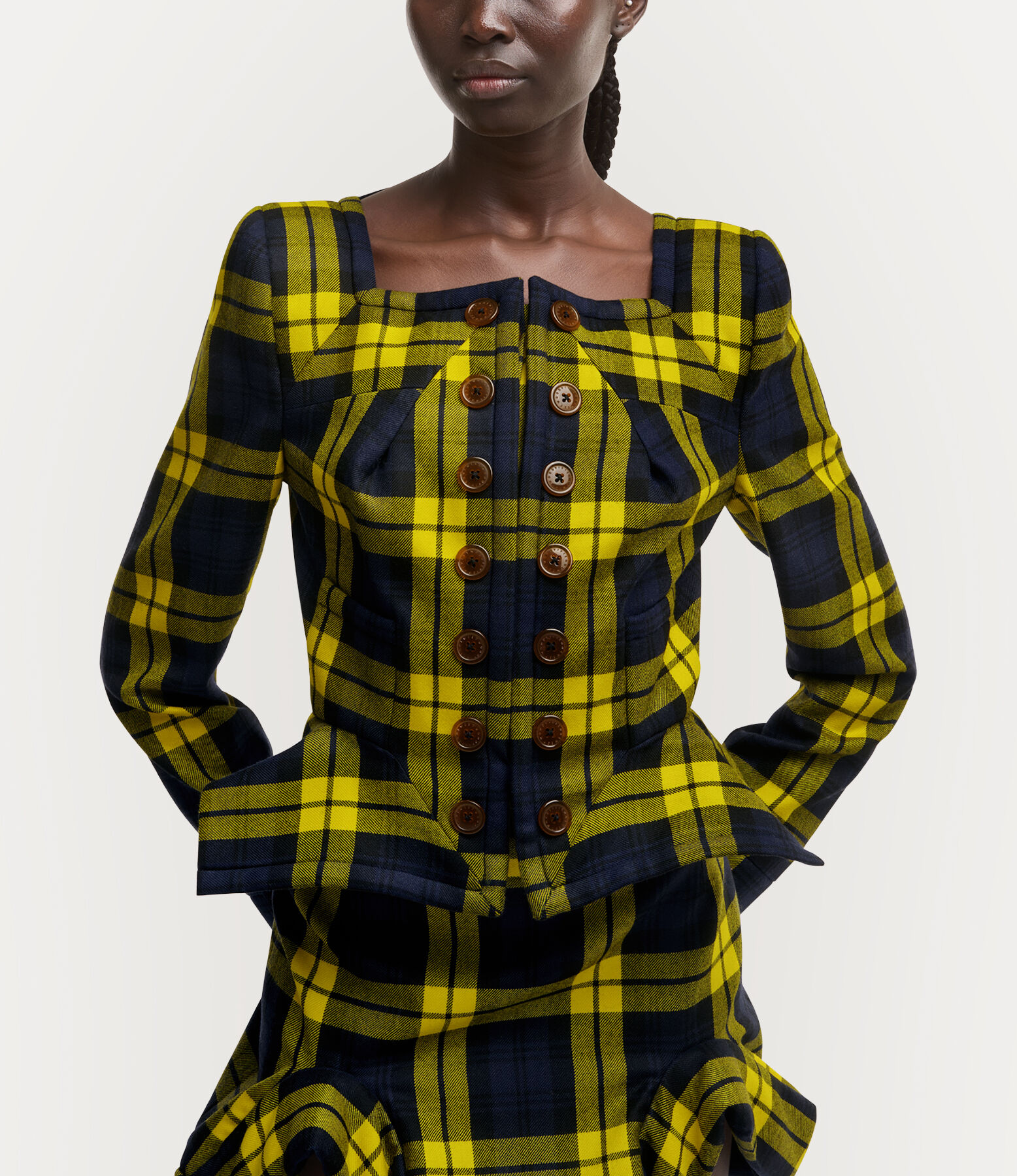 Cosmopolitan Jacket in NAVY-YELLOW | Vivienne Westwood®