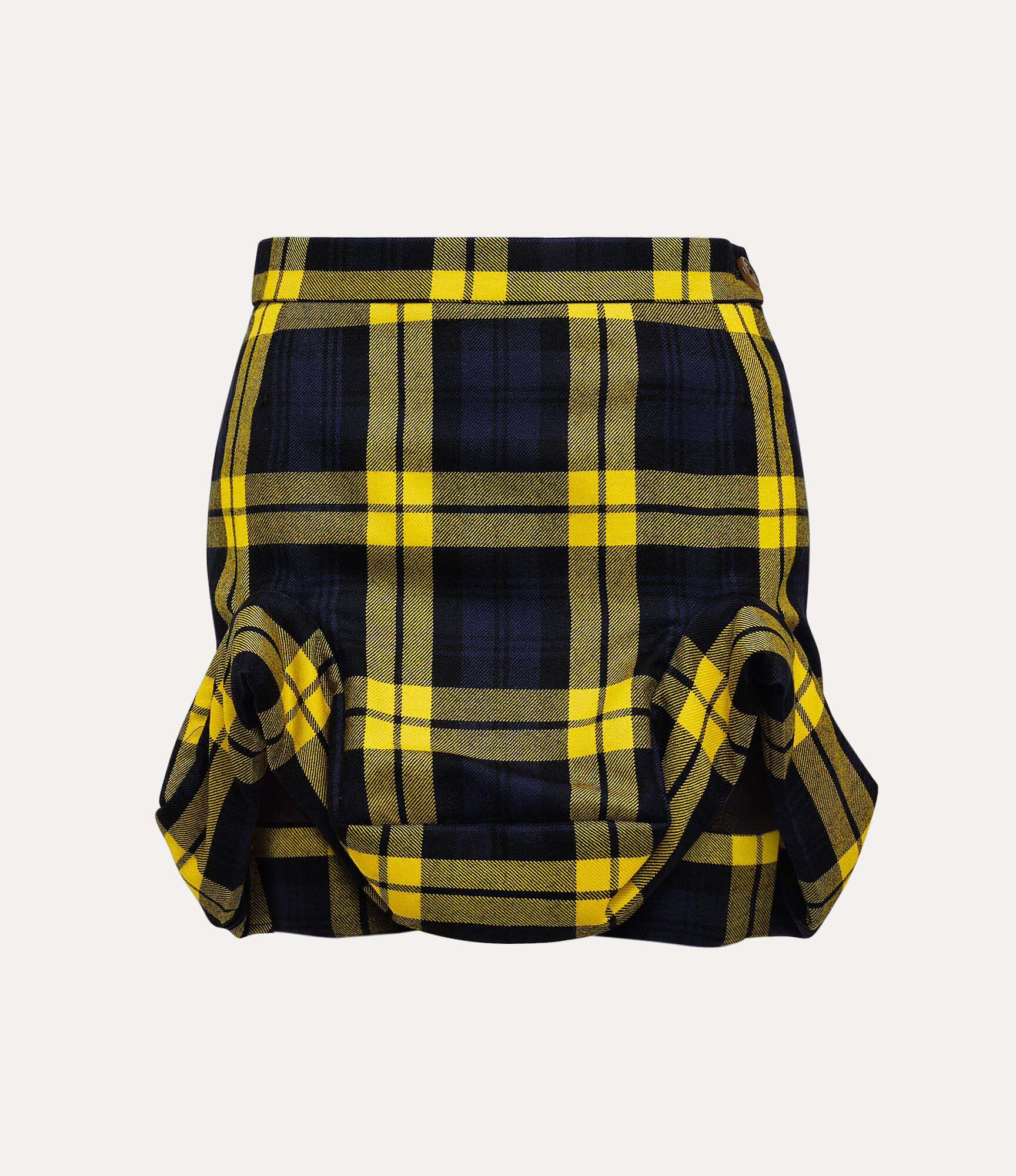 Mini Double Frame Skirt in NAVY-YELLOW | Vivienne Westwood®