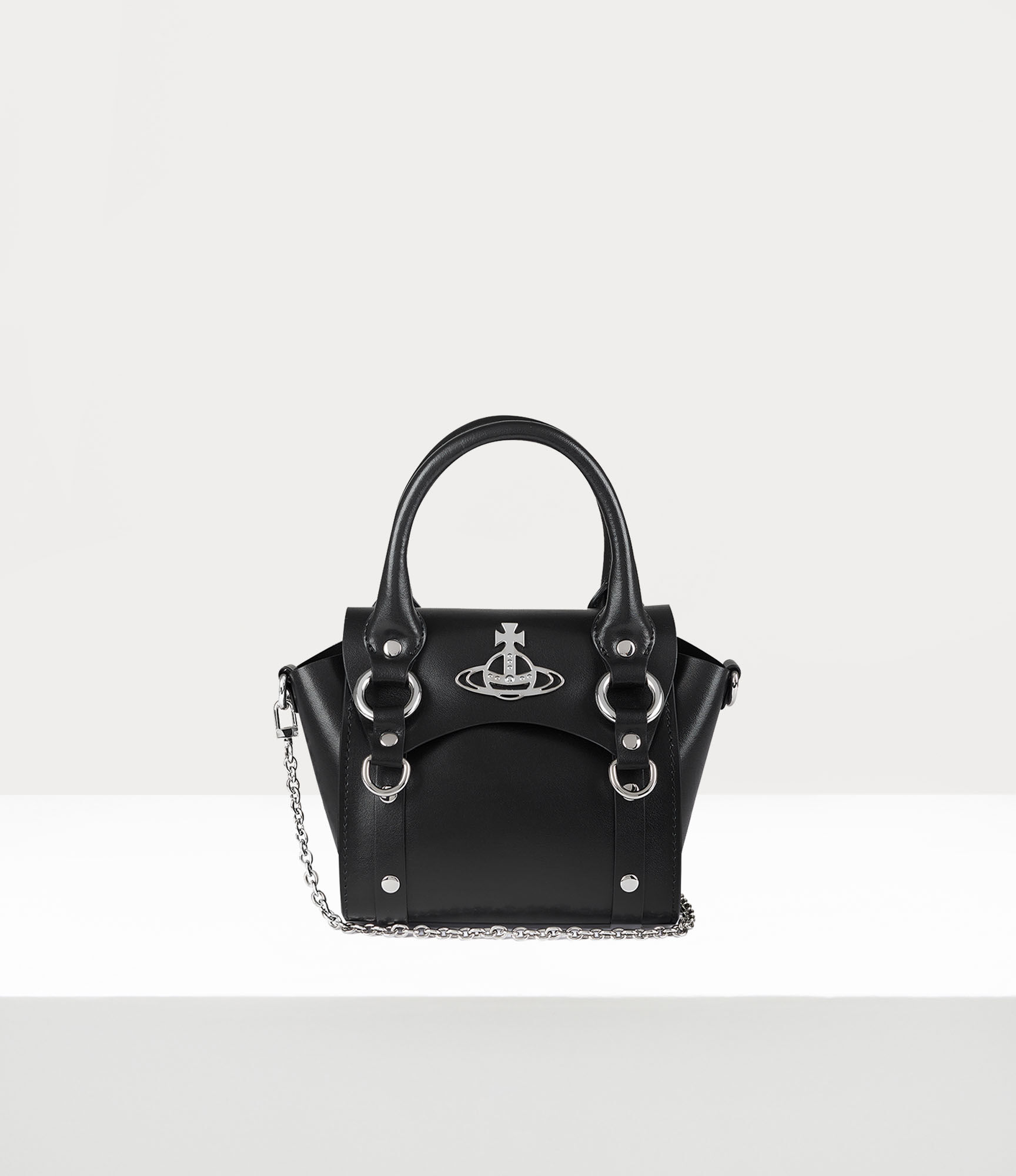 Betty Mini Handbag With Chain in BLACK | Vivienne Westwood®