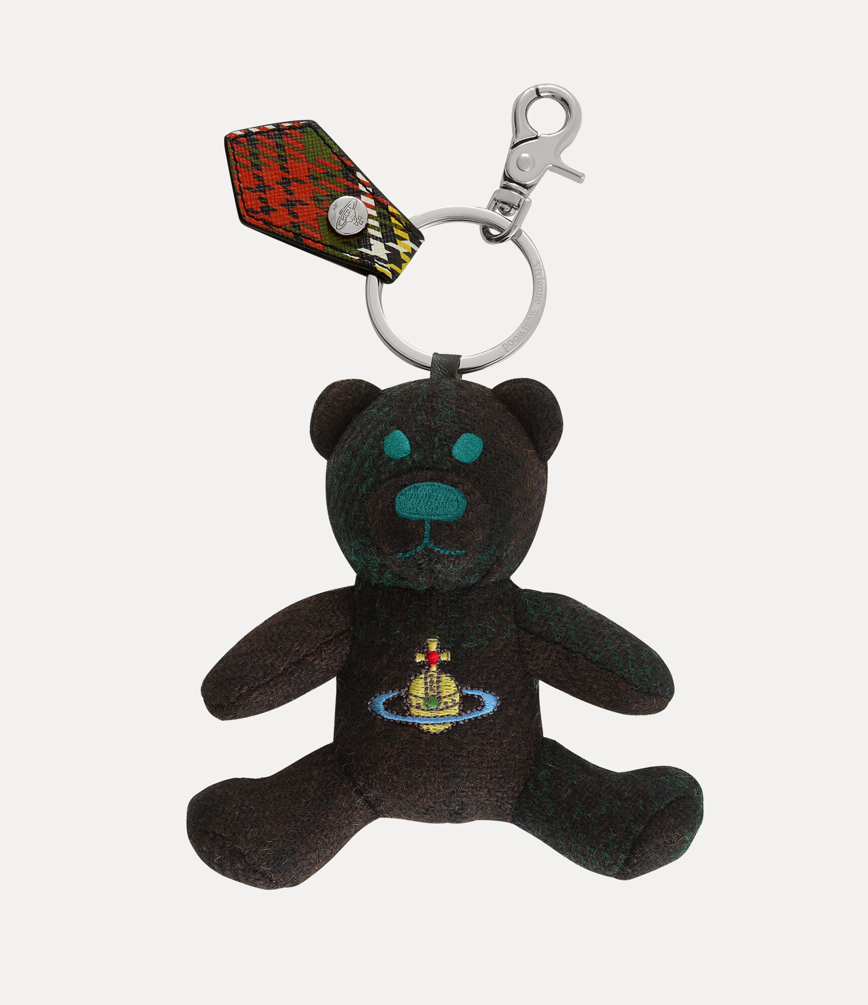 Teddy Bear Keyring in DARK-CHECK | Vivienne Westwood®