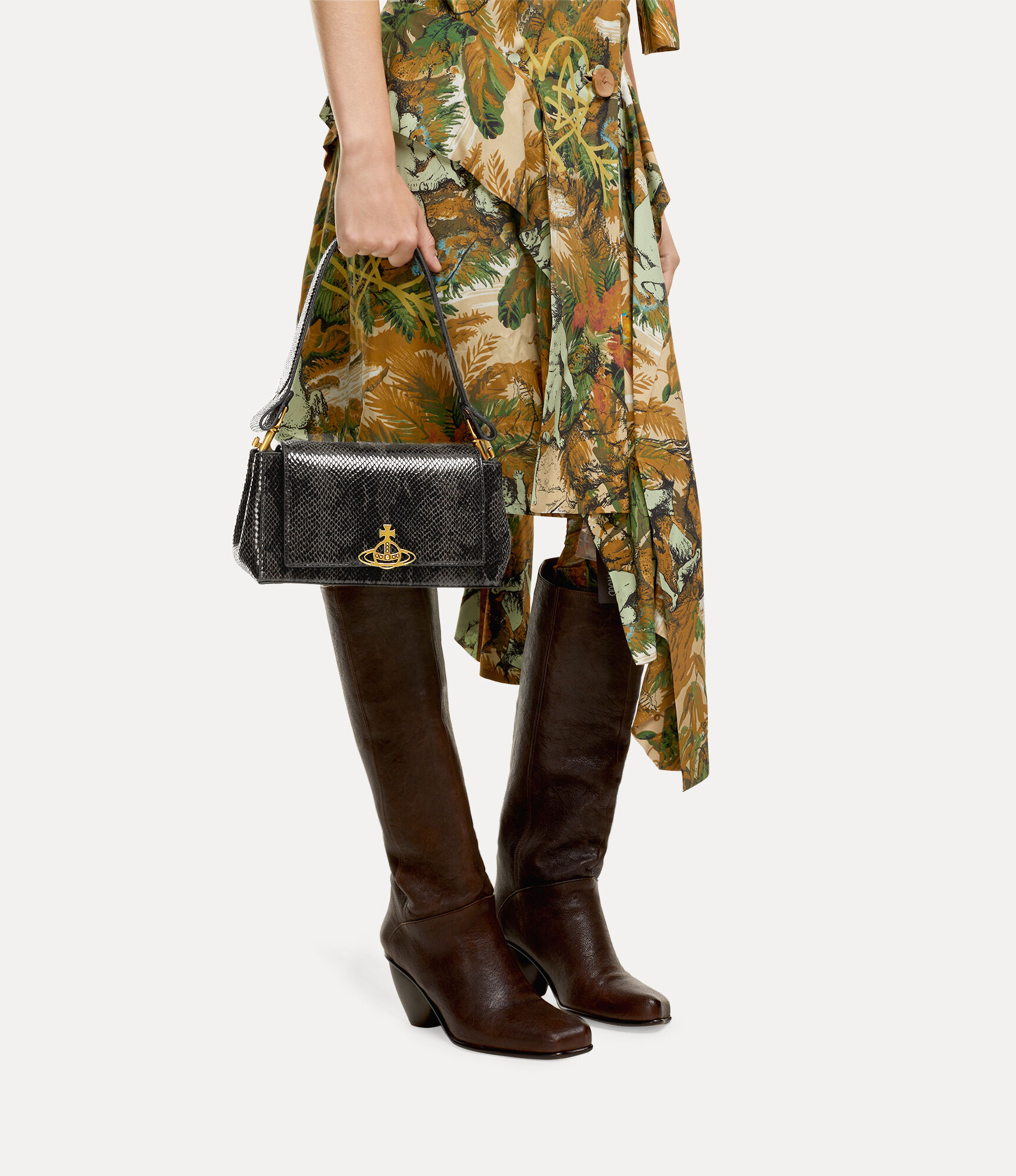 Medium Hazel Handbag in BLACK | Vivienne Westwood®