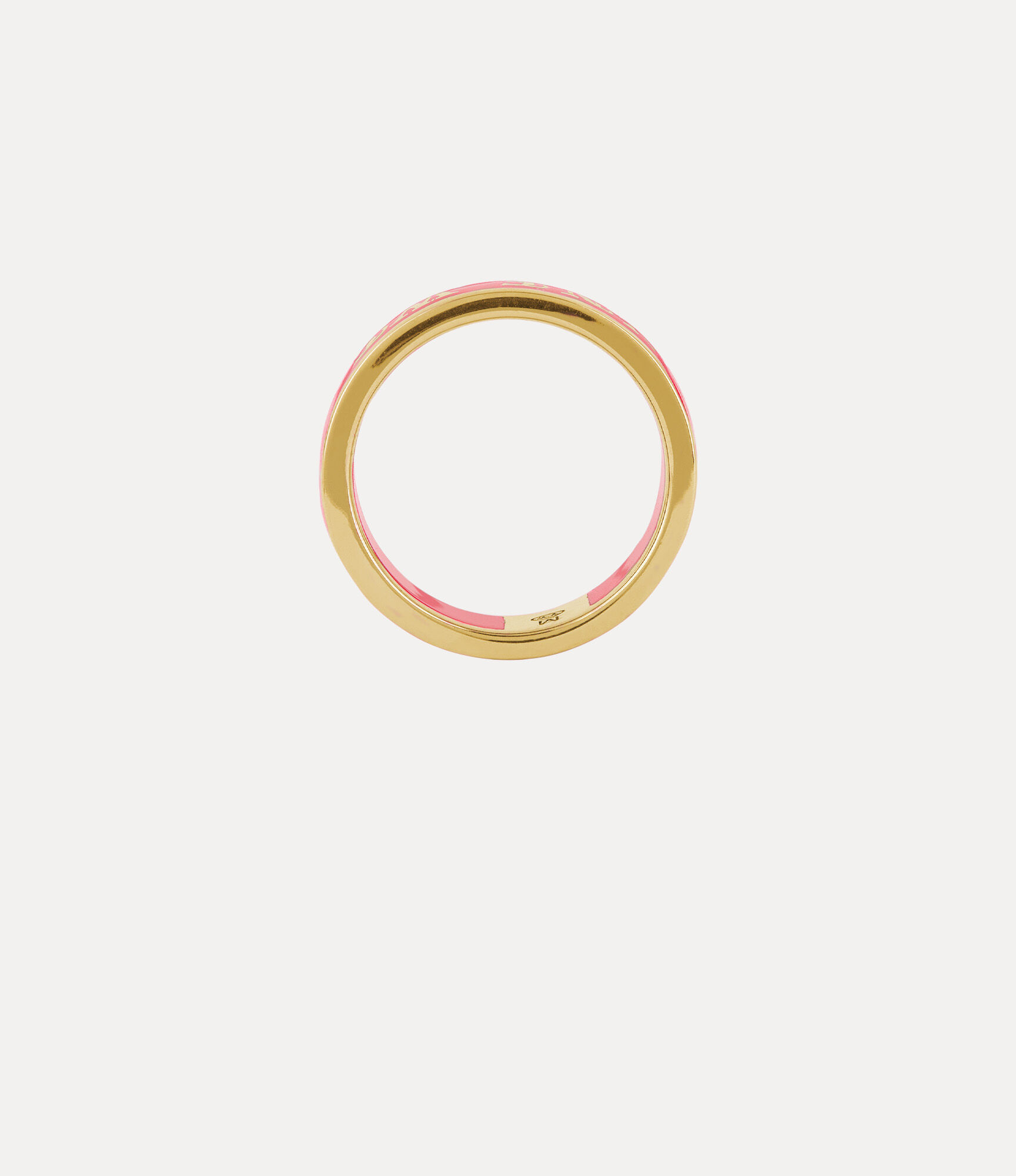 Conduit Street Ring in PINK-GOLD-NEON-PINK-Enamel | Vivienne Westwood®