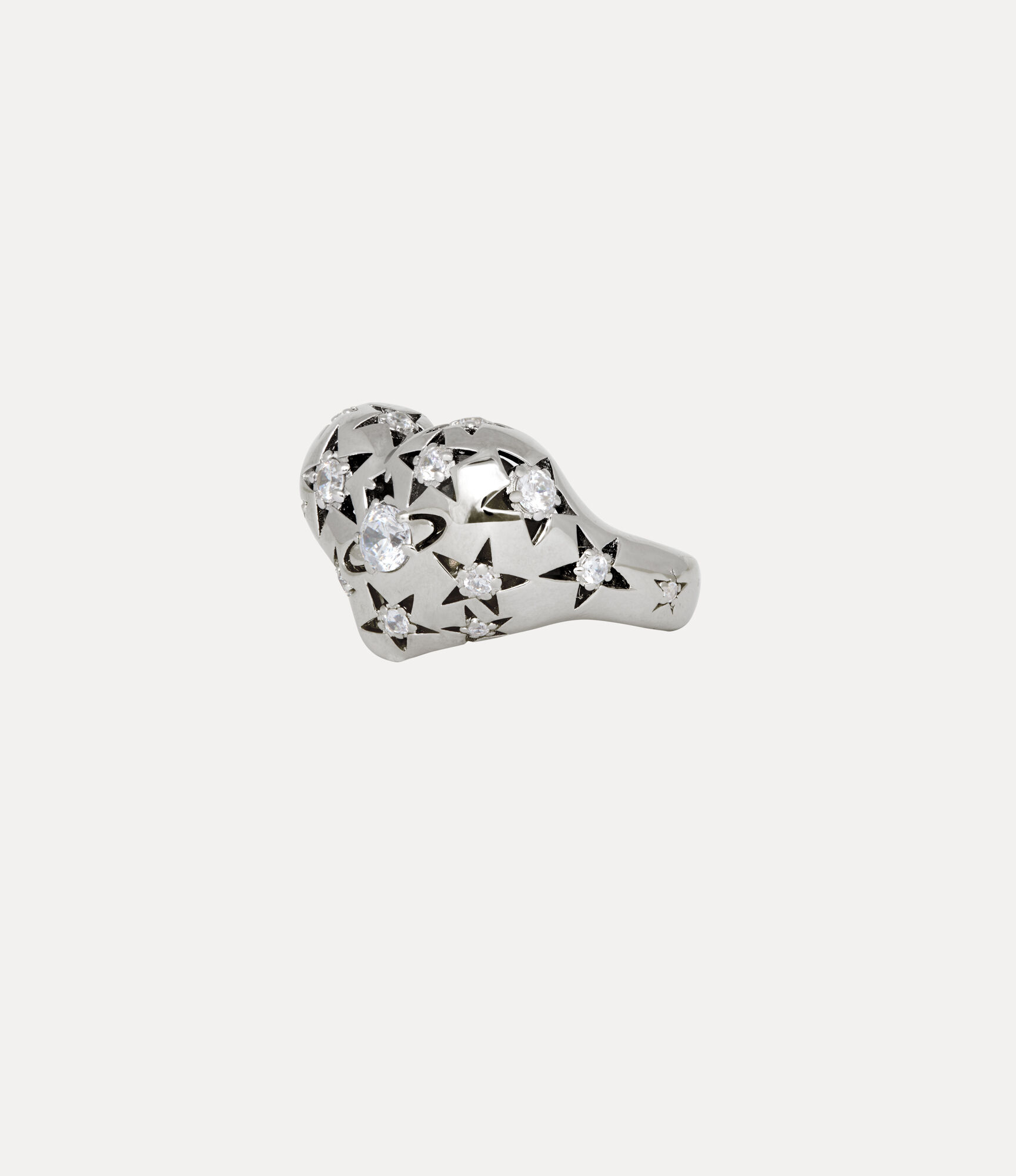 Lee Ring in PLATINUM-WHITE-CZ | Vivienne Westwood®