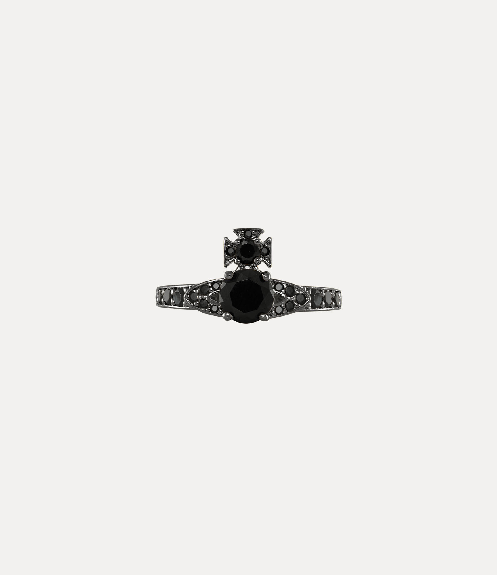 Ismene ring in RUTHENIUM-BLACK-CZ | Vivienne Westwood®