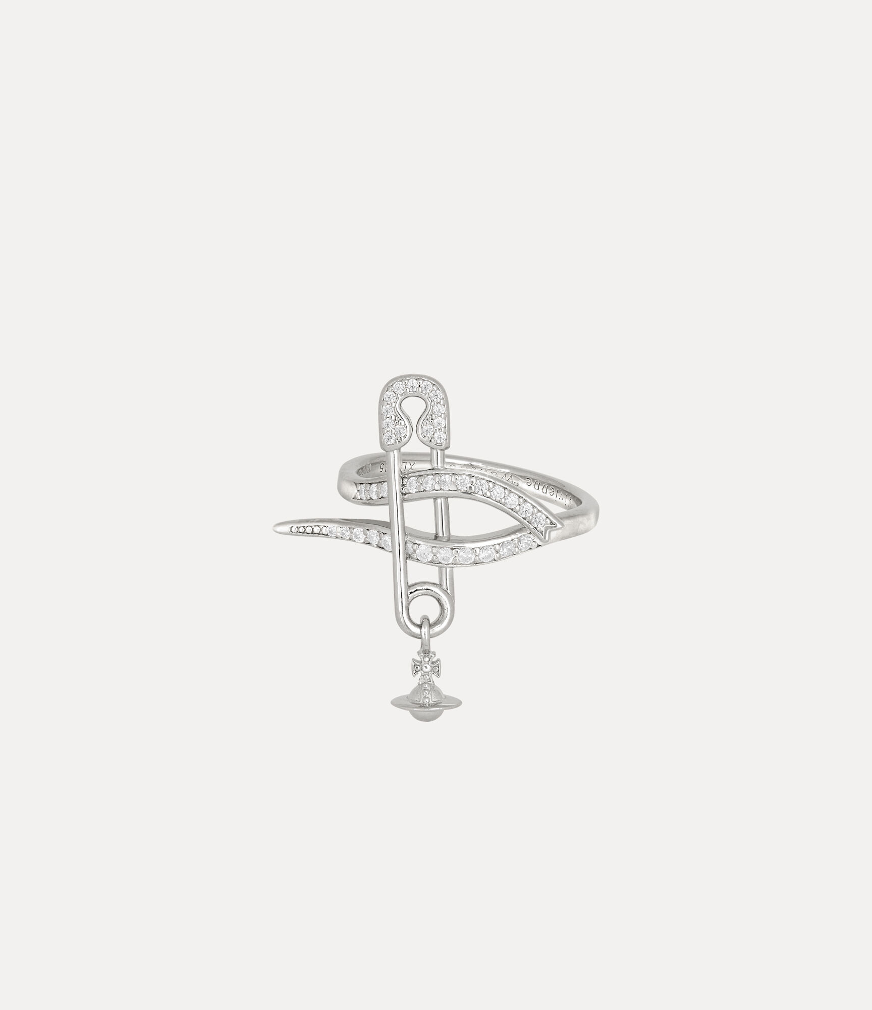 Lilith Ring in PLATINUM-WHITE-CZ | Vivienne Westwood®