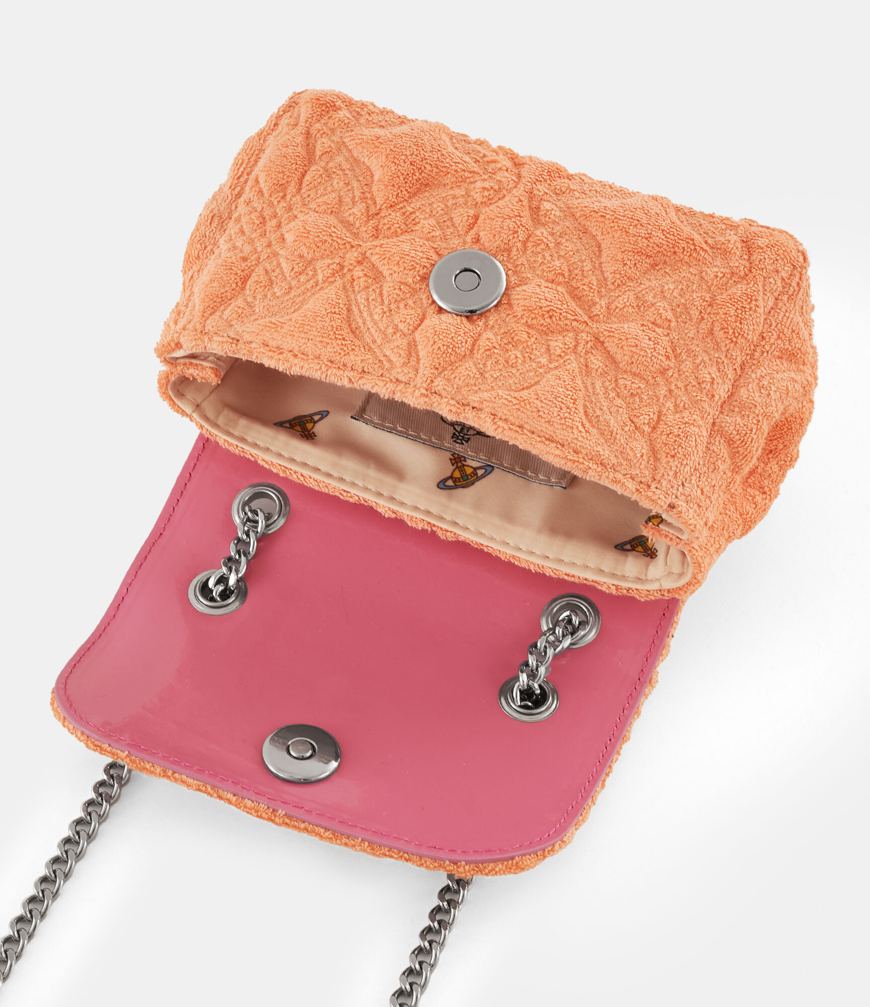 Small Purse With Chain in PEACH | Vivienne Westwood®