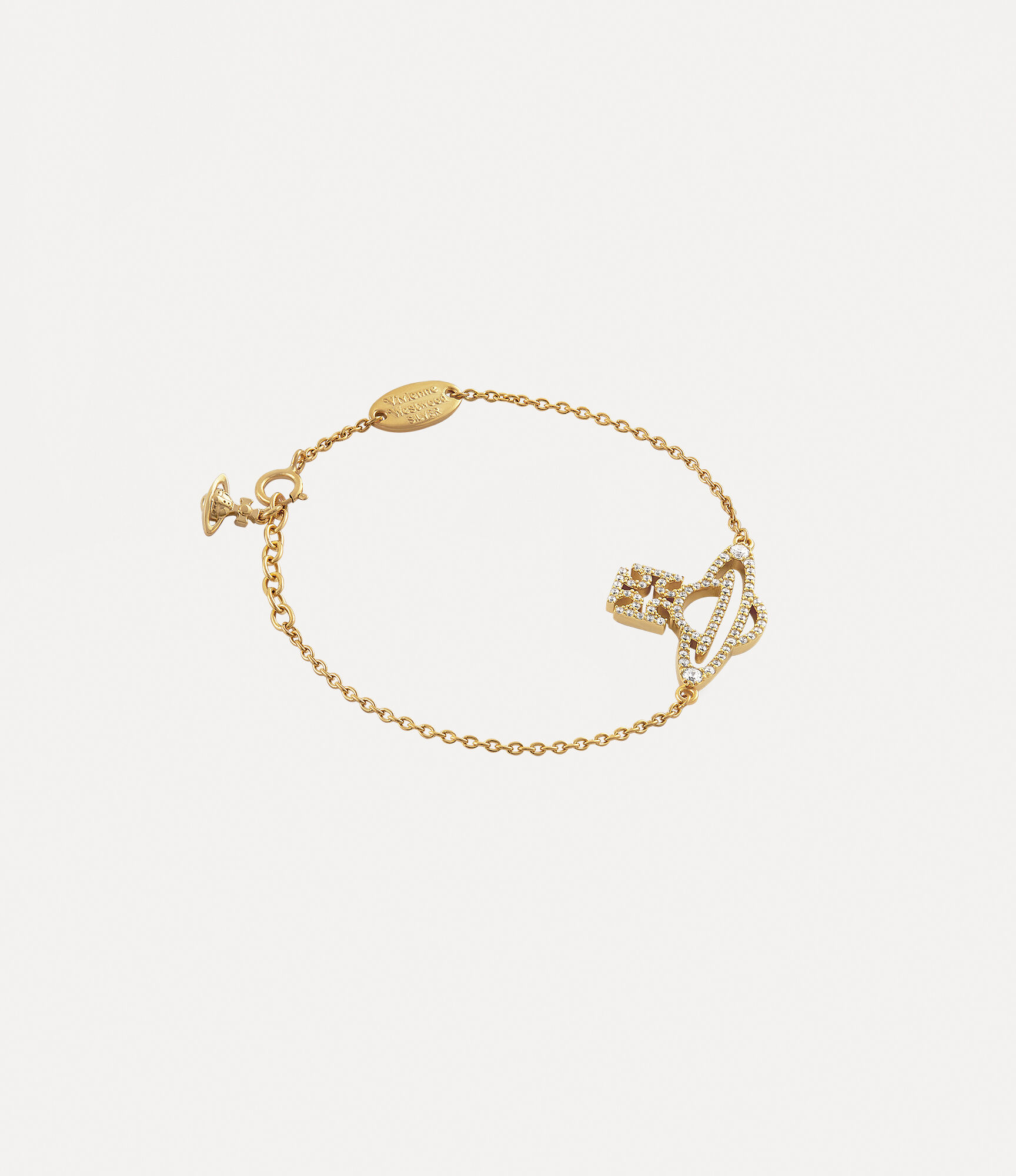 Trudy Bracelet in GOLD-WHITE-CZ | Vivienne Westwood®