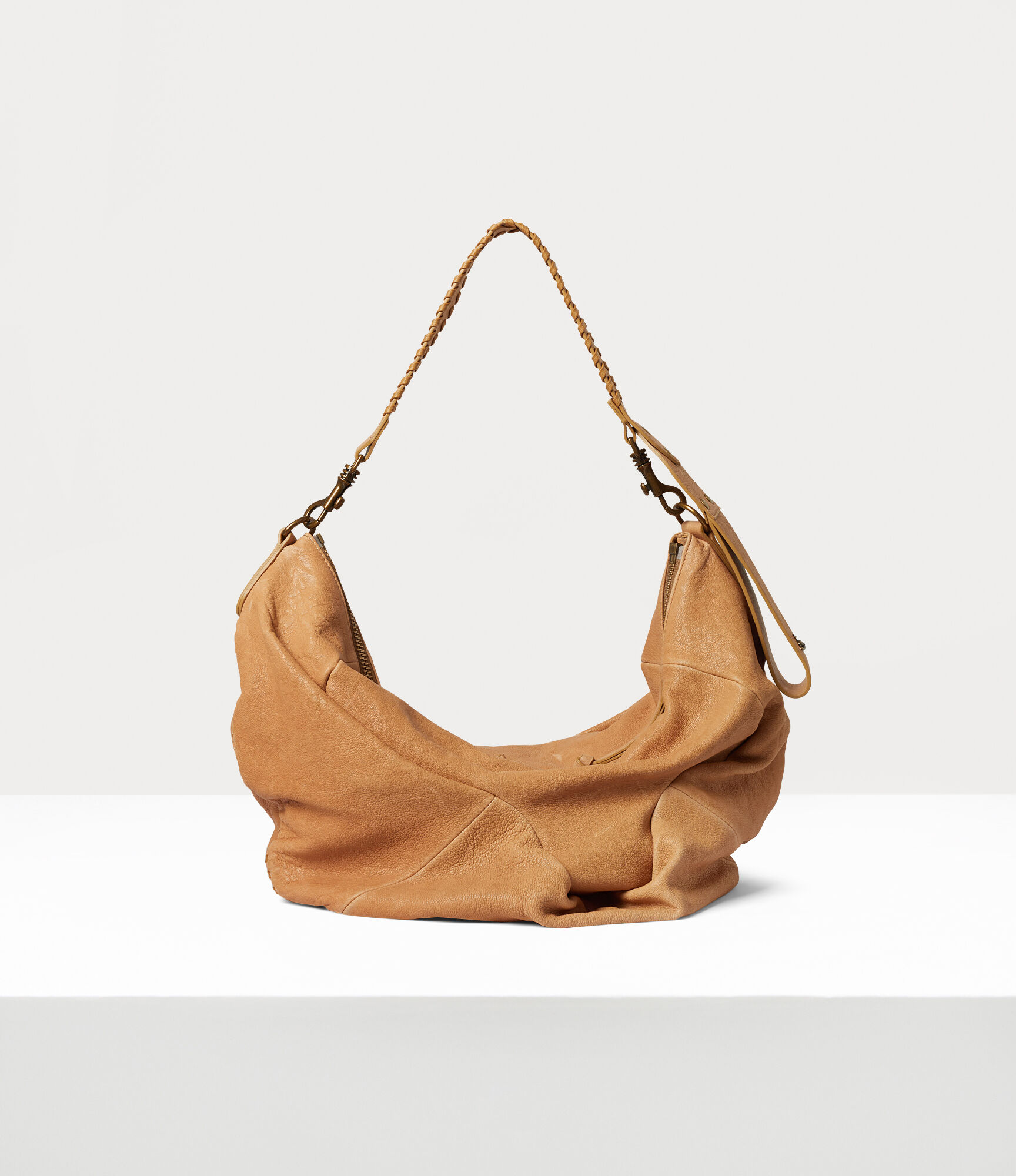 Medium Agnes Shoulder Bag in CAMEL | Vivienne Westwood®
