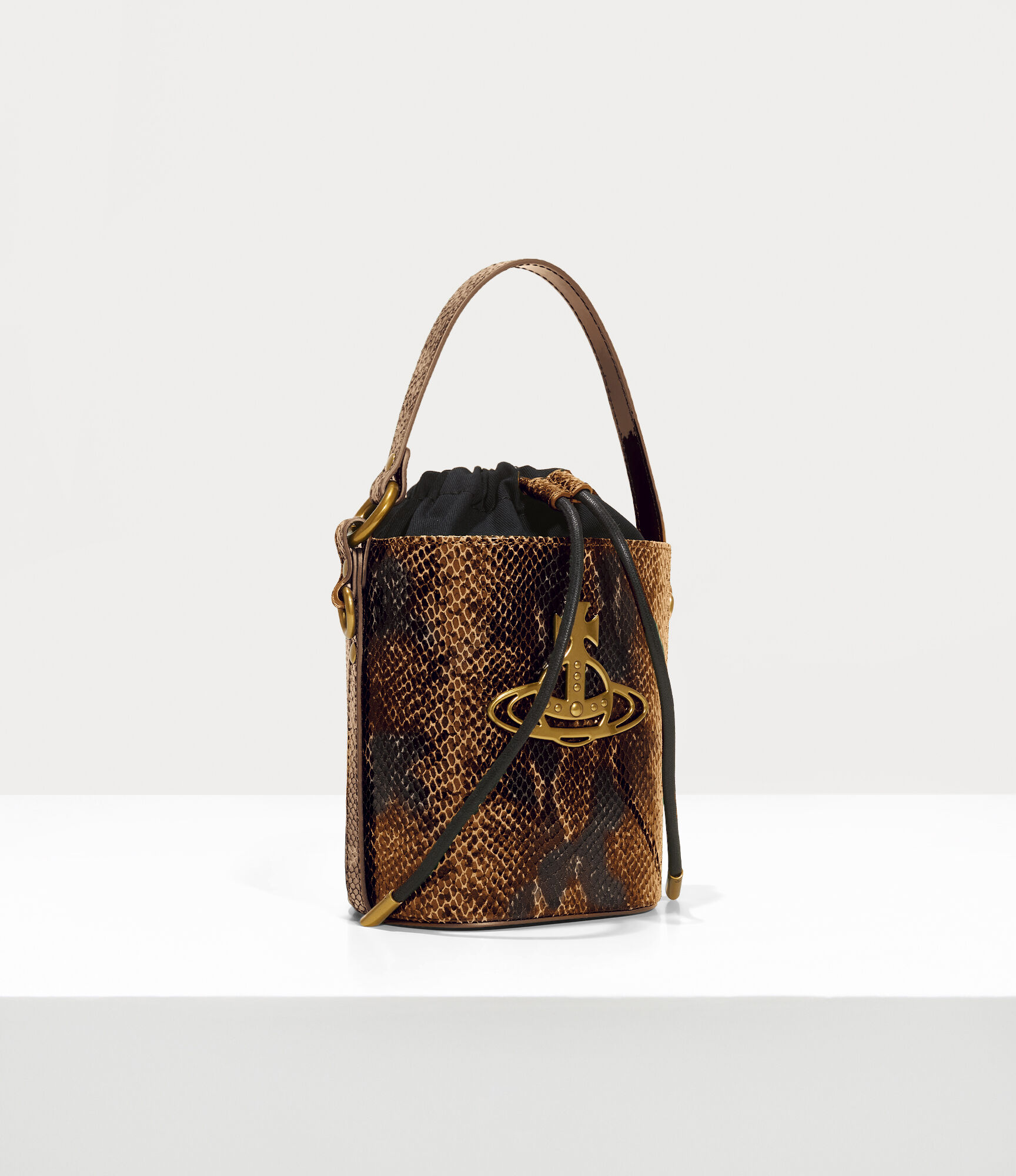 Daisy Drawstring Bucket Bag in TAN | Vivienne Westwood®